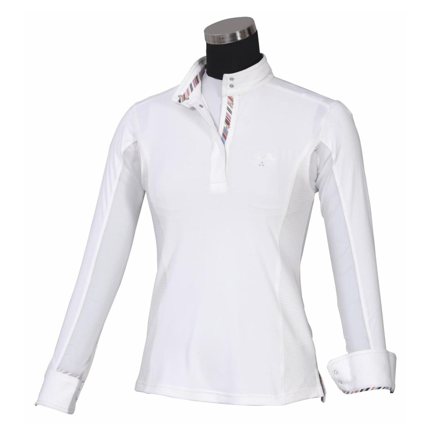 Equine Couture Ladies Cara Show Shirt L White - Walmart.com