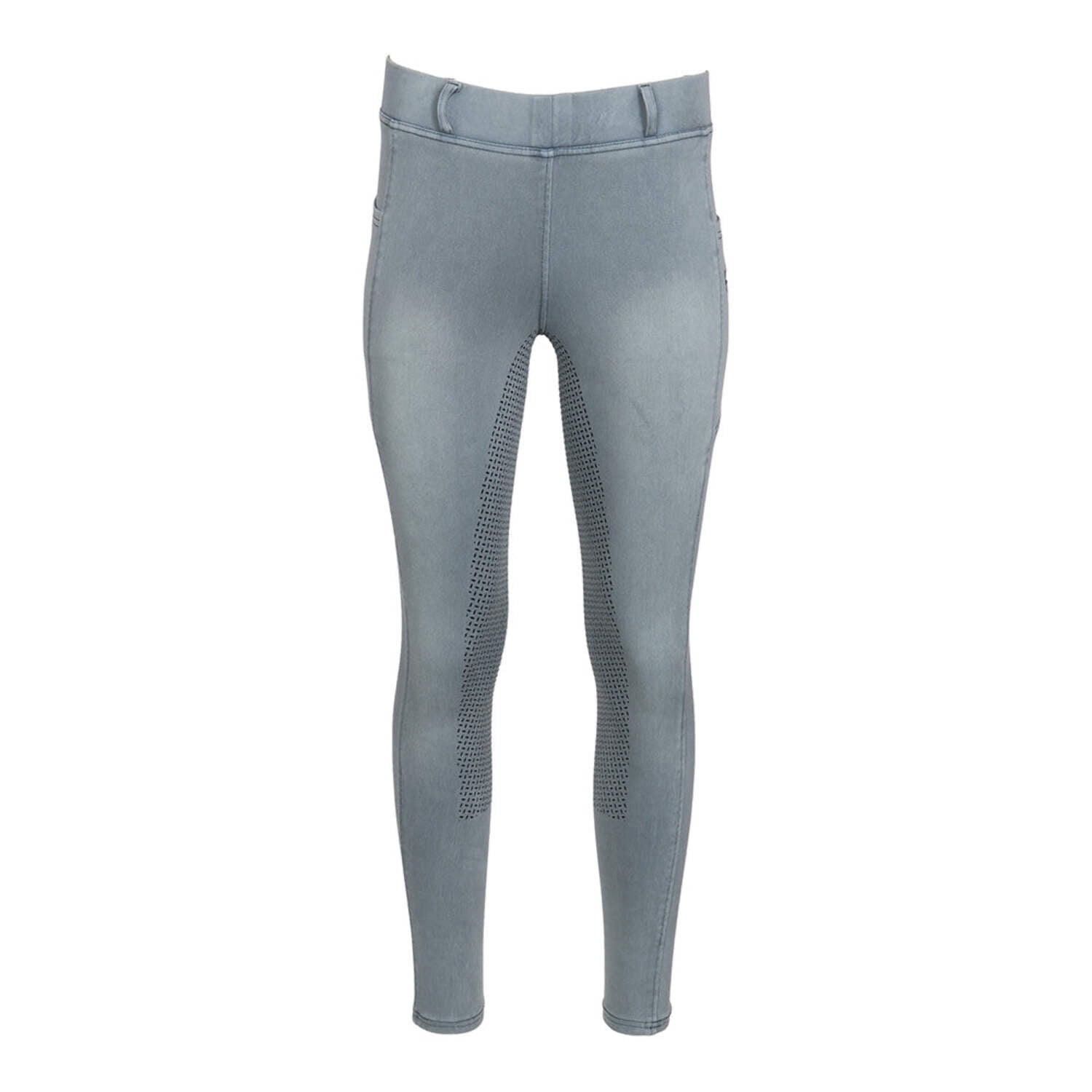 Equine Couture Ladies Denim Full Seat Silicon Tights with Phone Pocket ...
