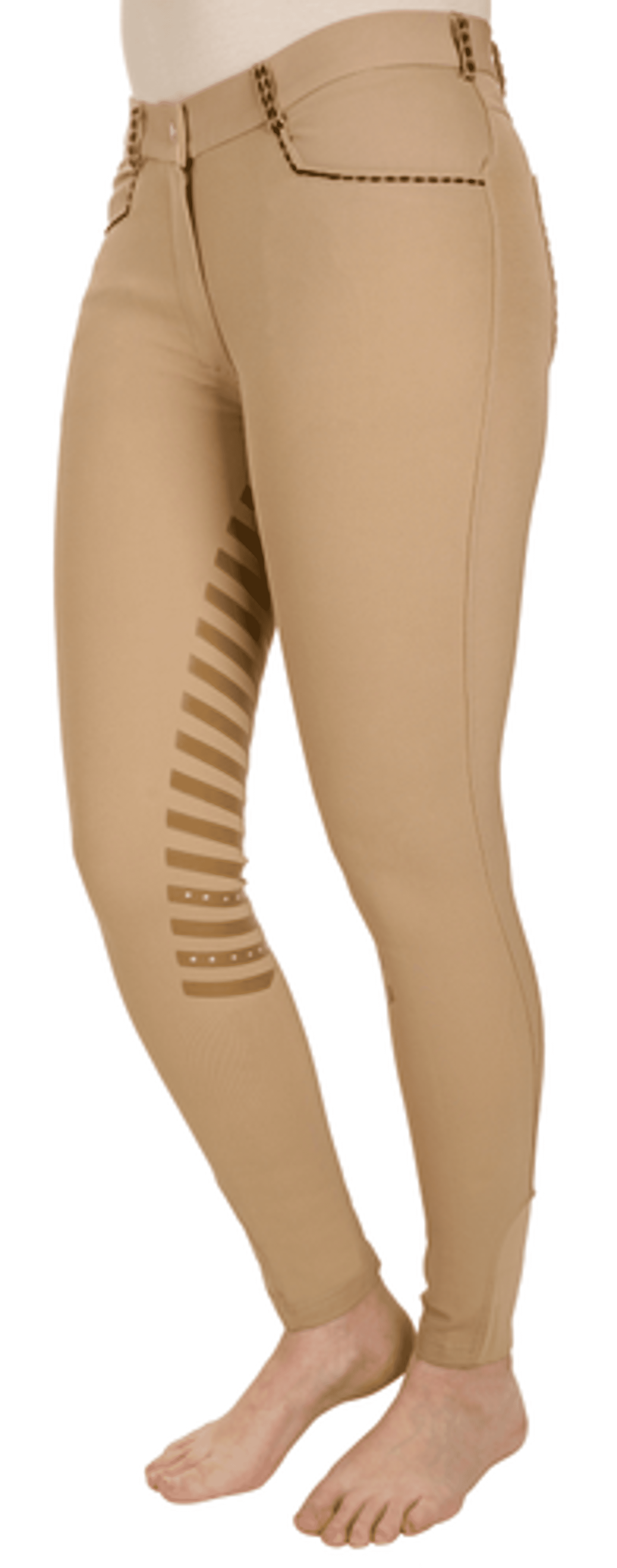 Equine Couture Ladies Nora Extended Knee Patch Breeches [ 30 Safari ...