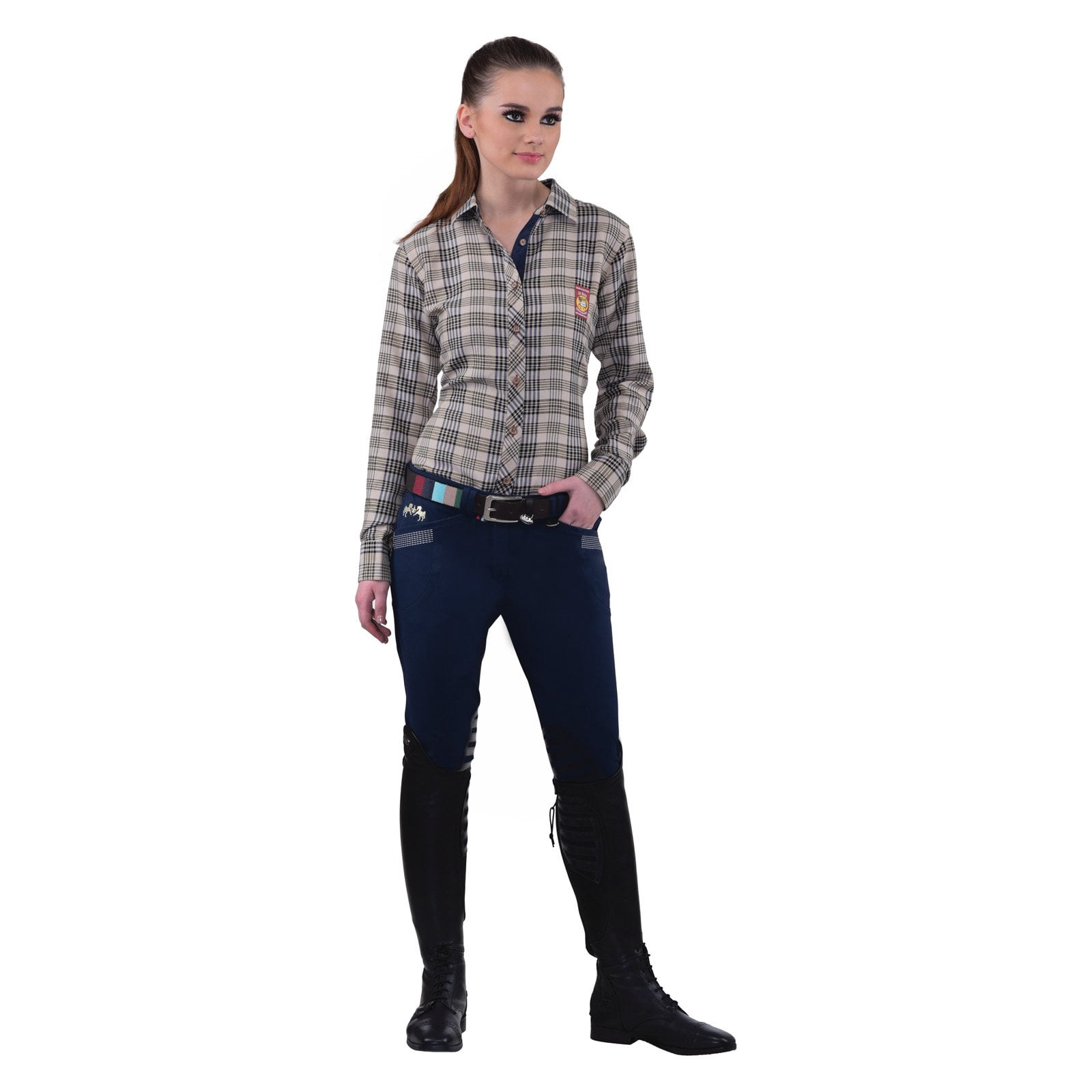 Equine Couture Sarah Knee Patch Ladies Breeches - Walmart.com
