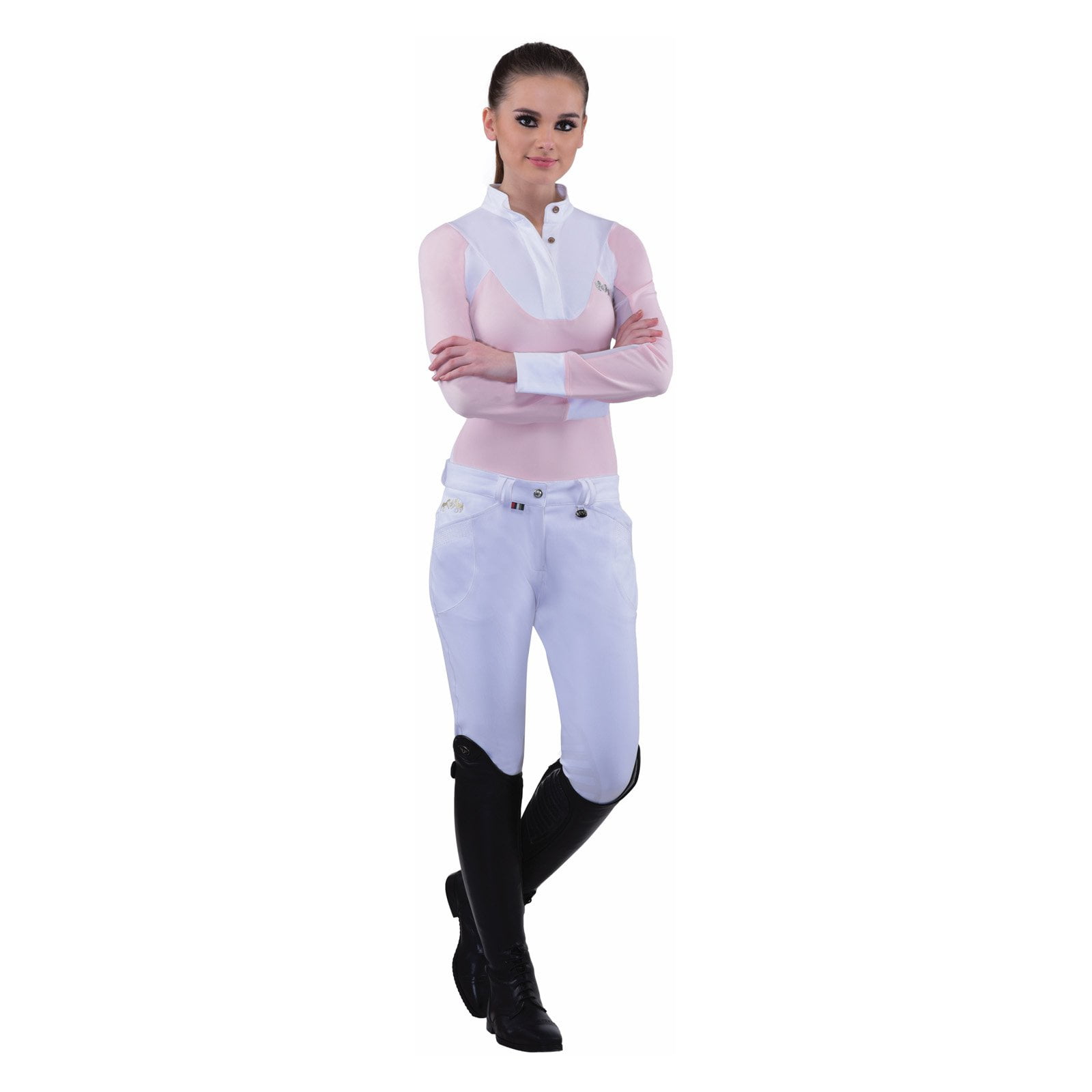 Equine Couture Sarah Knee Patch Ladies Breeches - Walmart.com