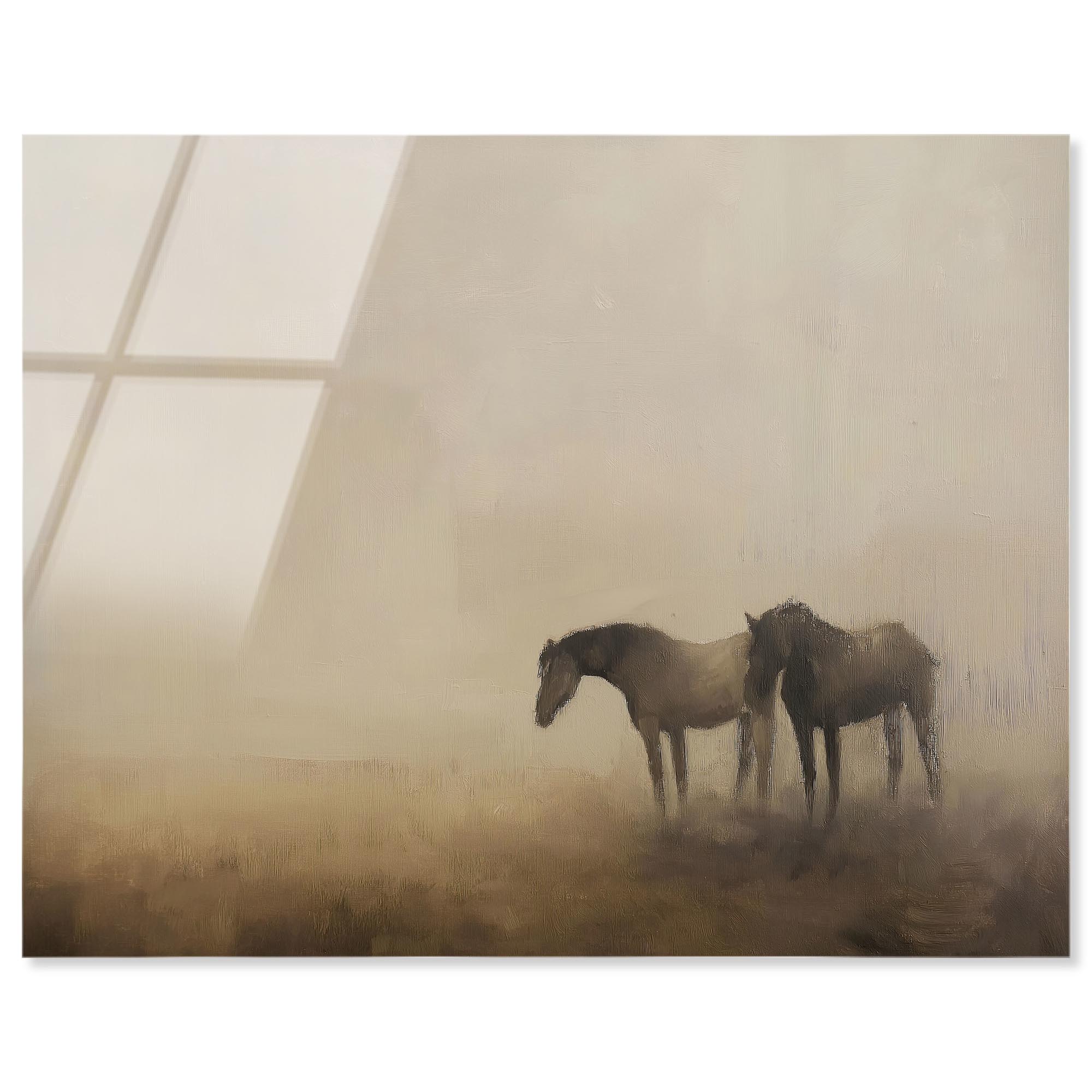 Equine Duo Acrylic Western Wall Art by Art Remedy, Ready to Hang, 45 x ...