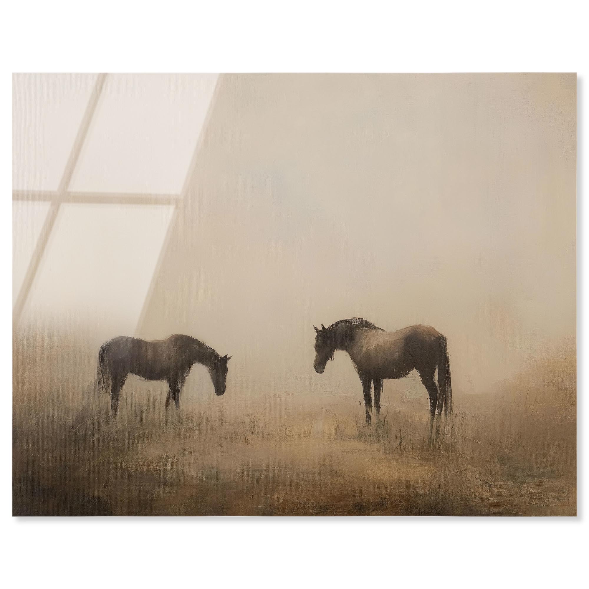 Equine Duo II Acrylic Western Wall Art by Art Remedy, Ready to Hang, 45 ...