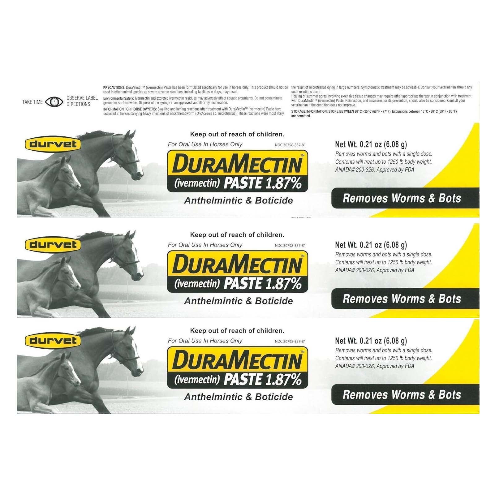 Equine Ive-rm-ectin 3 Pack of Paste Paste For Horses– Effective Horse ...