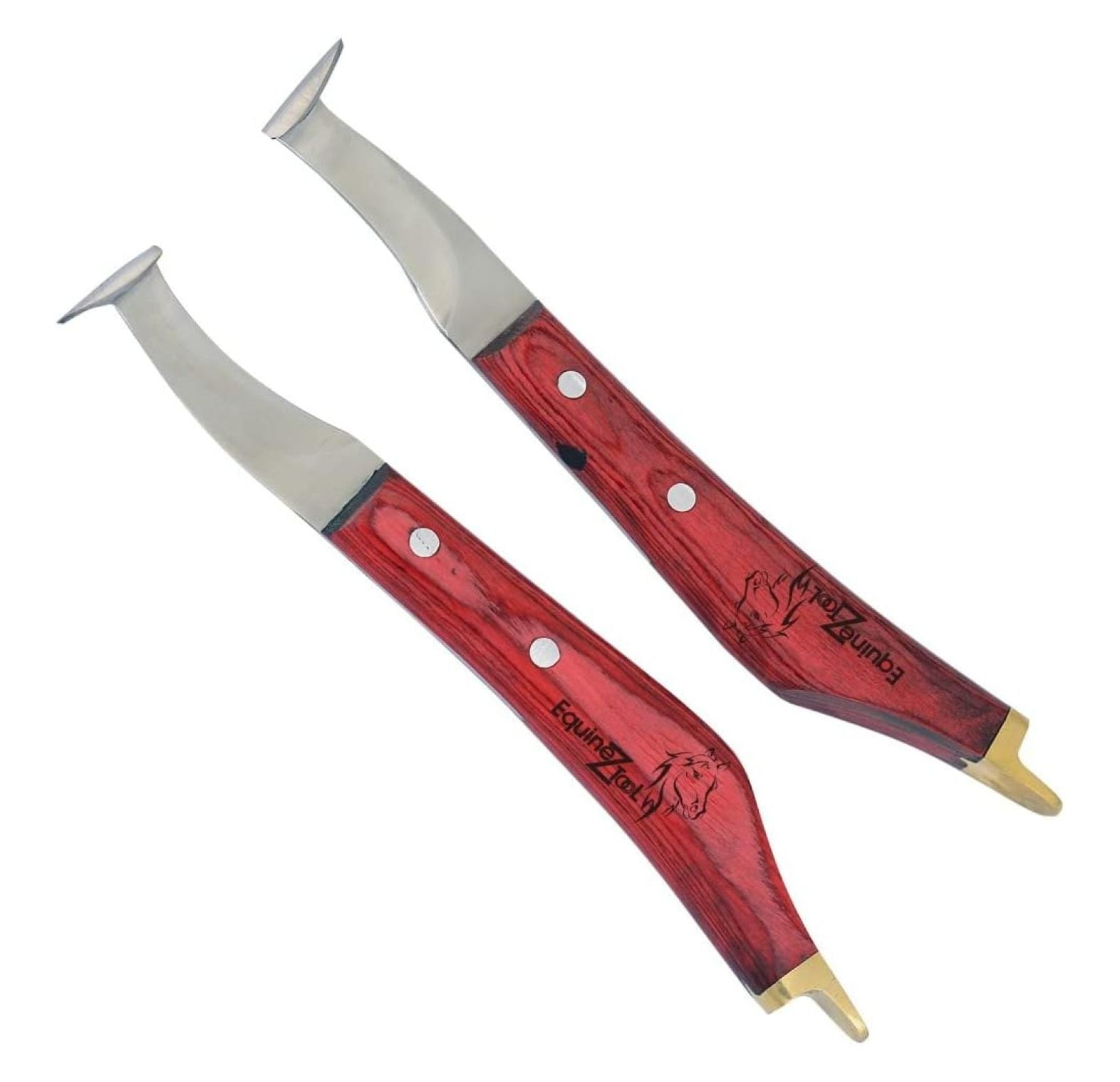 Equinez Tools Farrier Hoof Knives Set of Left and Right With Brass ...