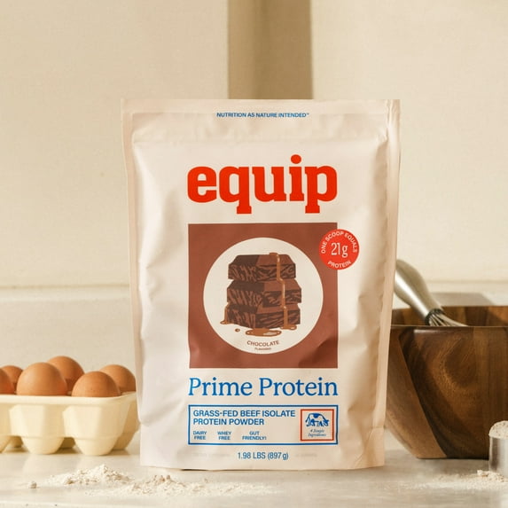 Equip Foods Chocolate Protein Powder, Grass-Fed Beef Isolate, Collagen ...