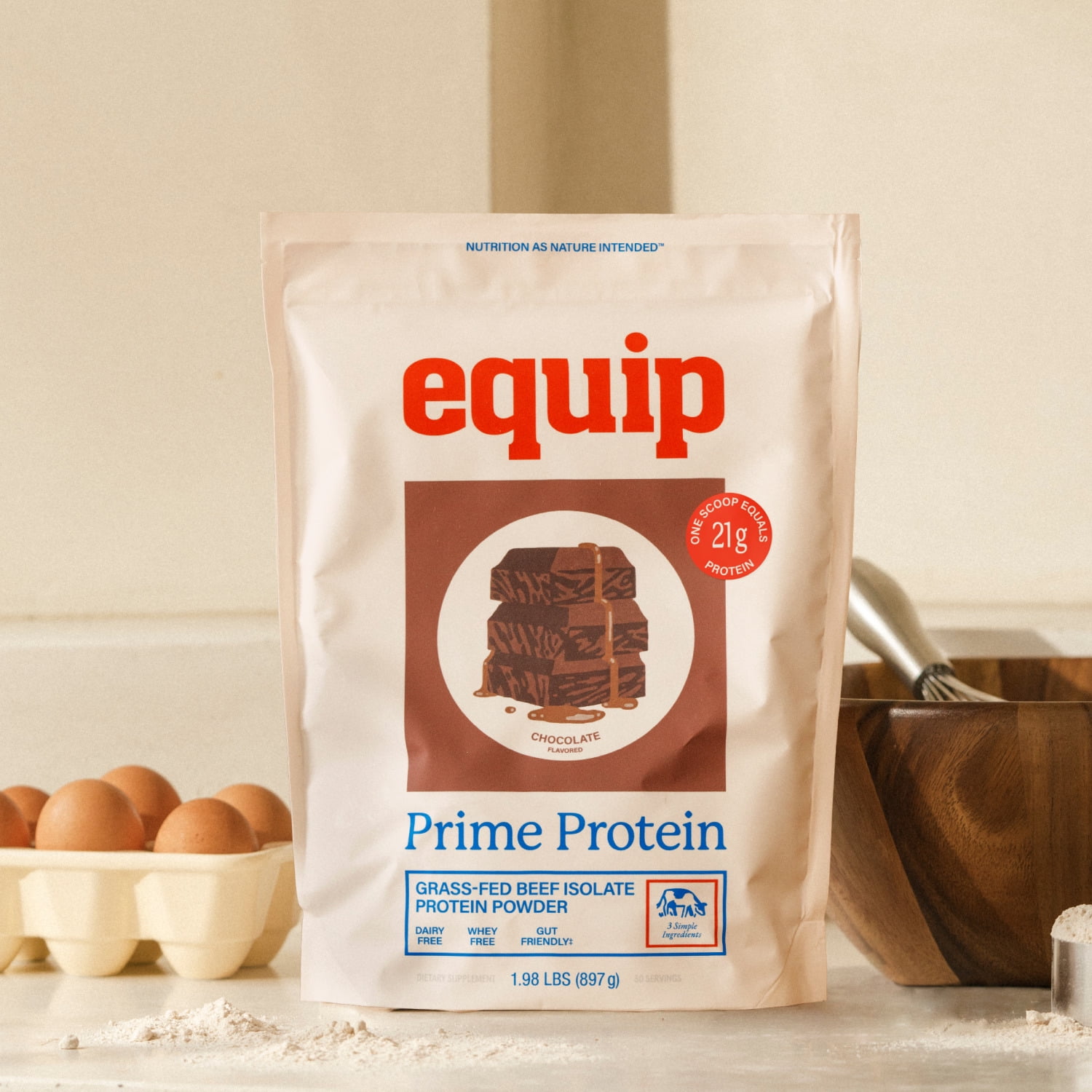 Equip Foods Unflavored Prime Protein Powder Grass-Fed Beef Isolate ...