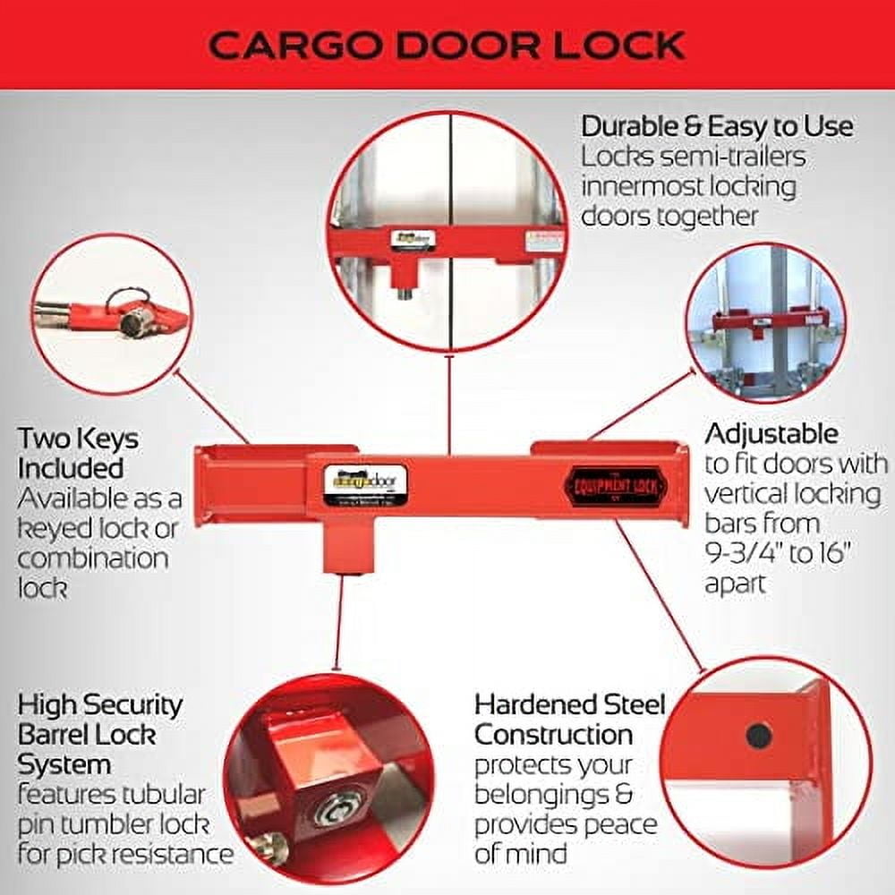 Equipment Lock Cargo Door Lock - Powder Coated Steel, Maximum Security ...