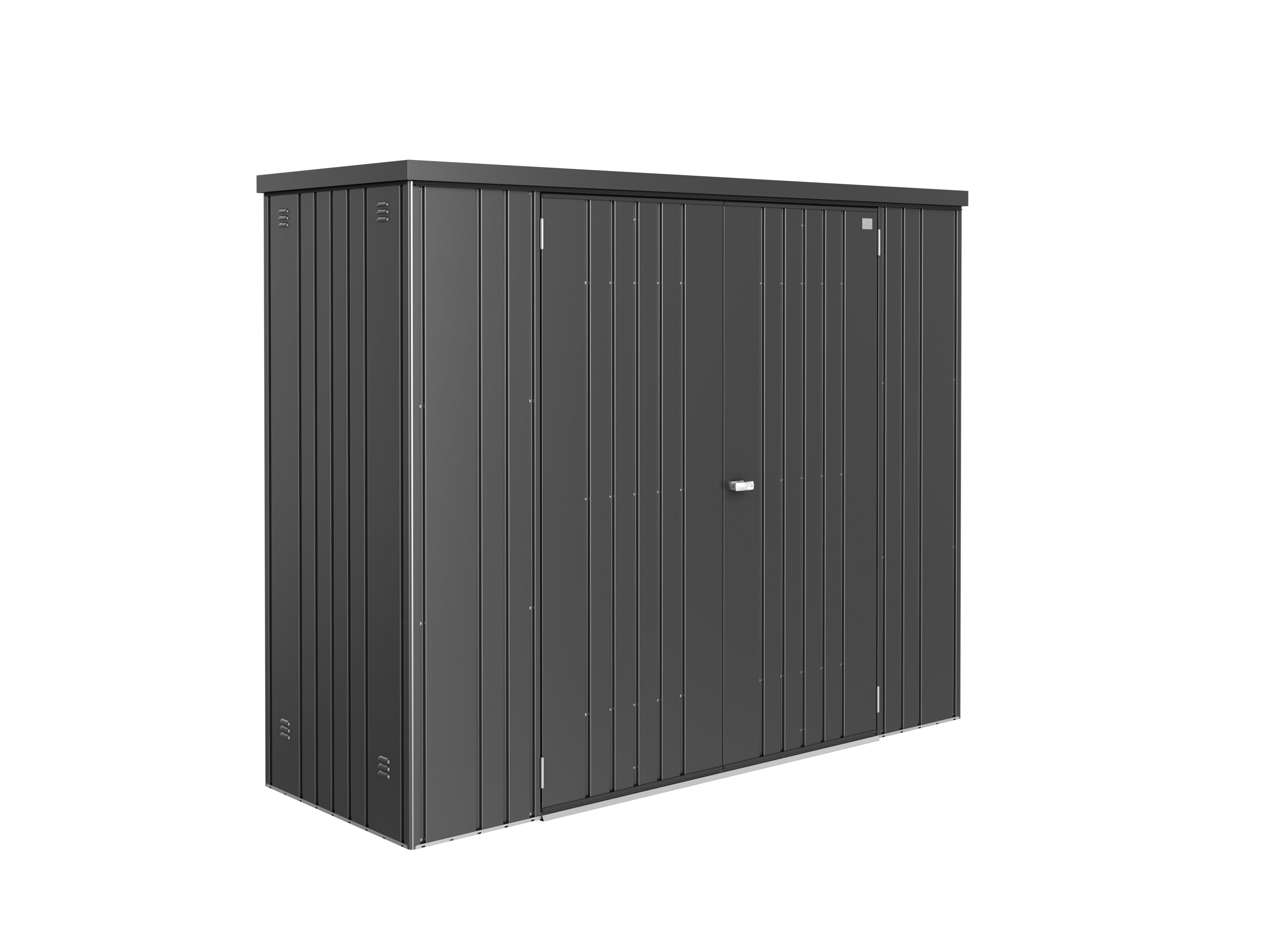 Equipment Locker 230 - 7.5' x 2.7' x 6' - Dark Gray with Lockable Handle - Walmart.com