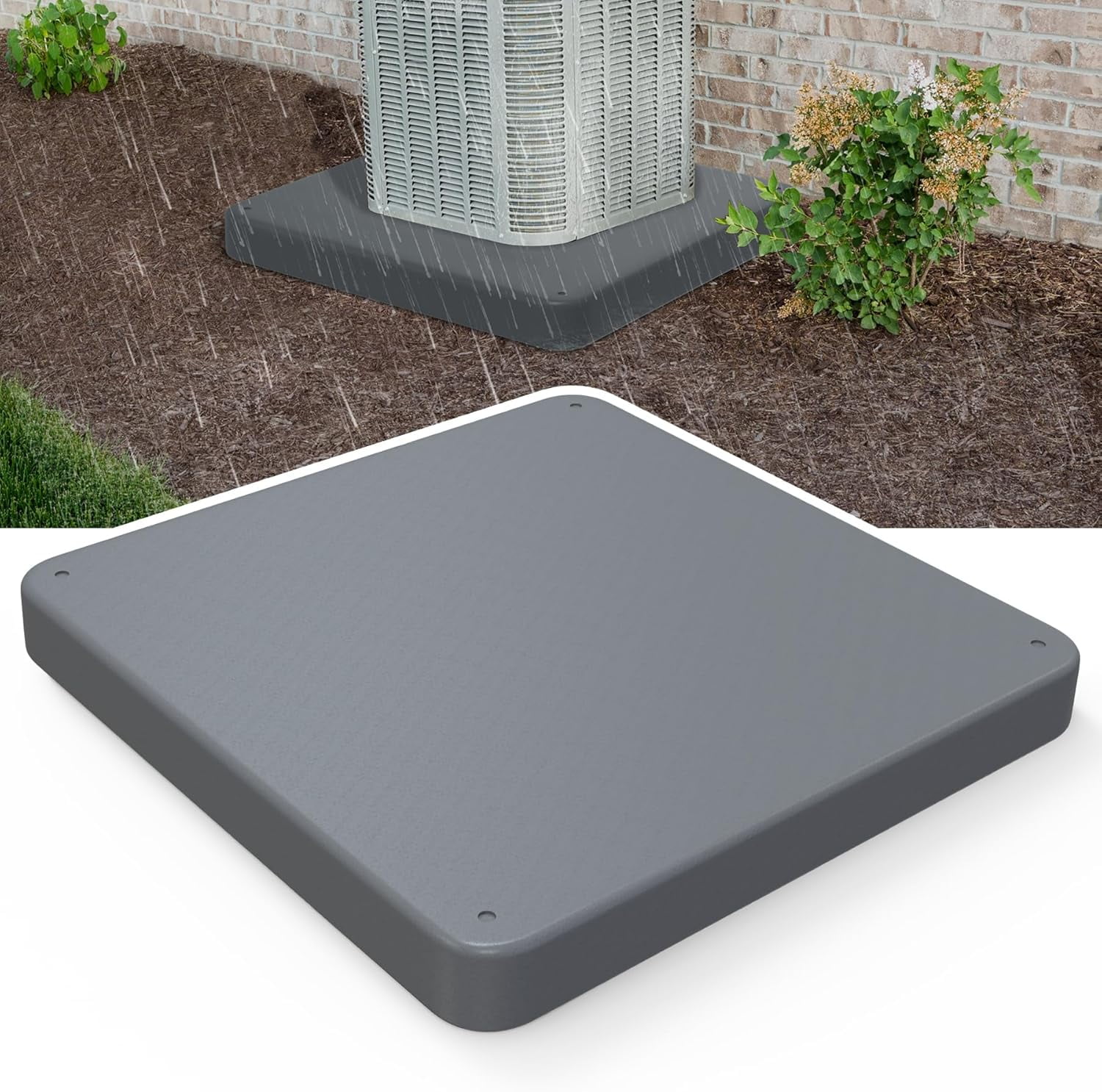 Equipment Pad for HVAC Systems,24'' x 24'' x 2'' Ground Equipment Pad ...