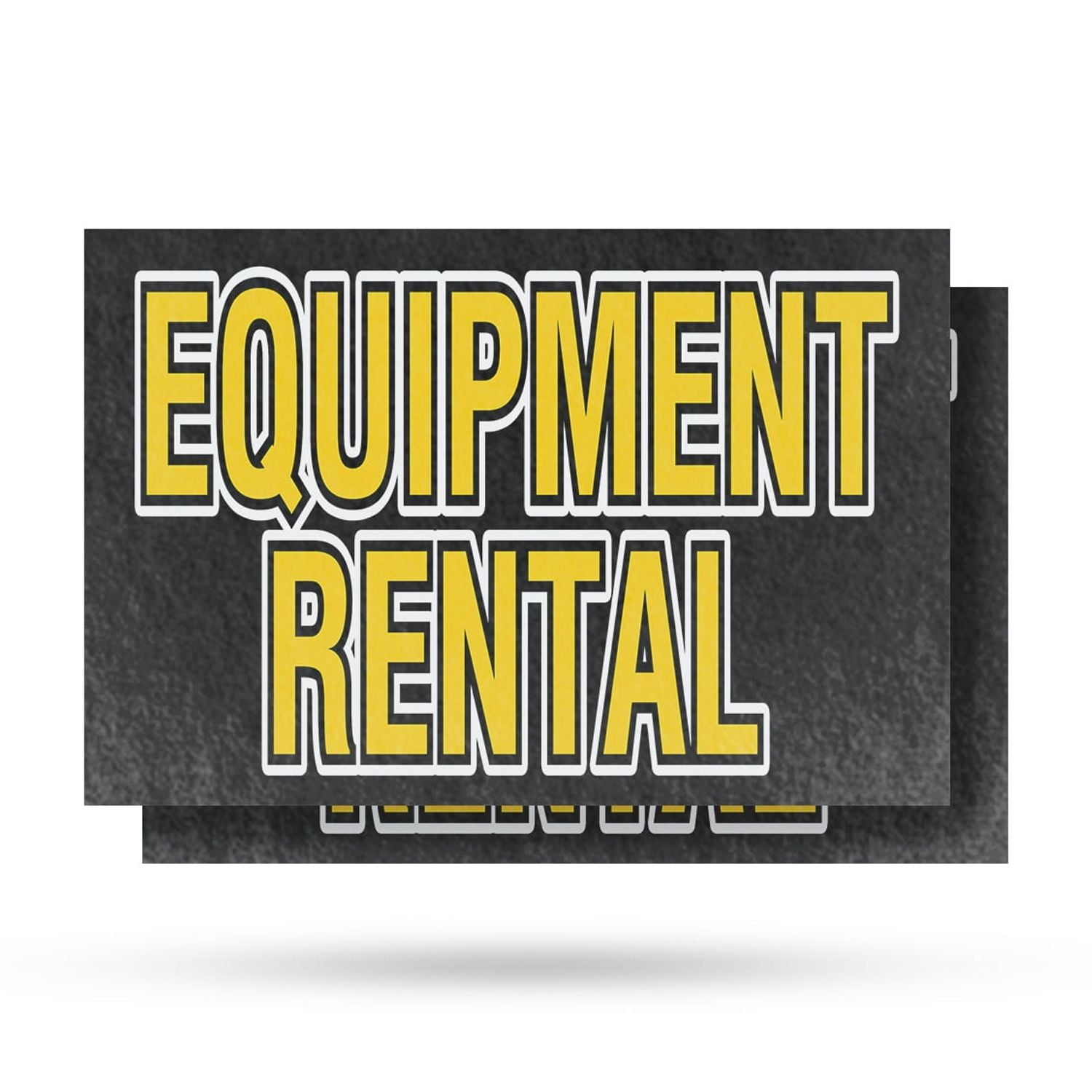 Equipment Rental Vinyl Decal 2 Pack of 12 Inch x 16 Inch Weatherproof ...