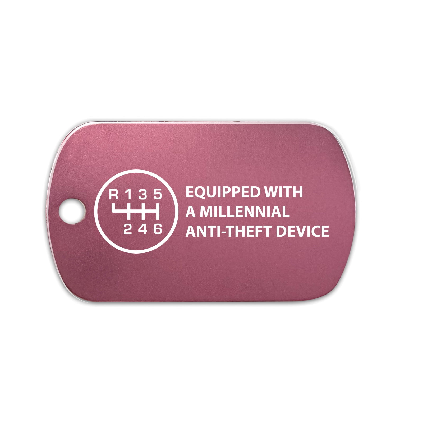 Equipped With A Millennial Anti-Theft Device GI Dog Tag Aluminum ...