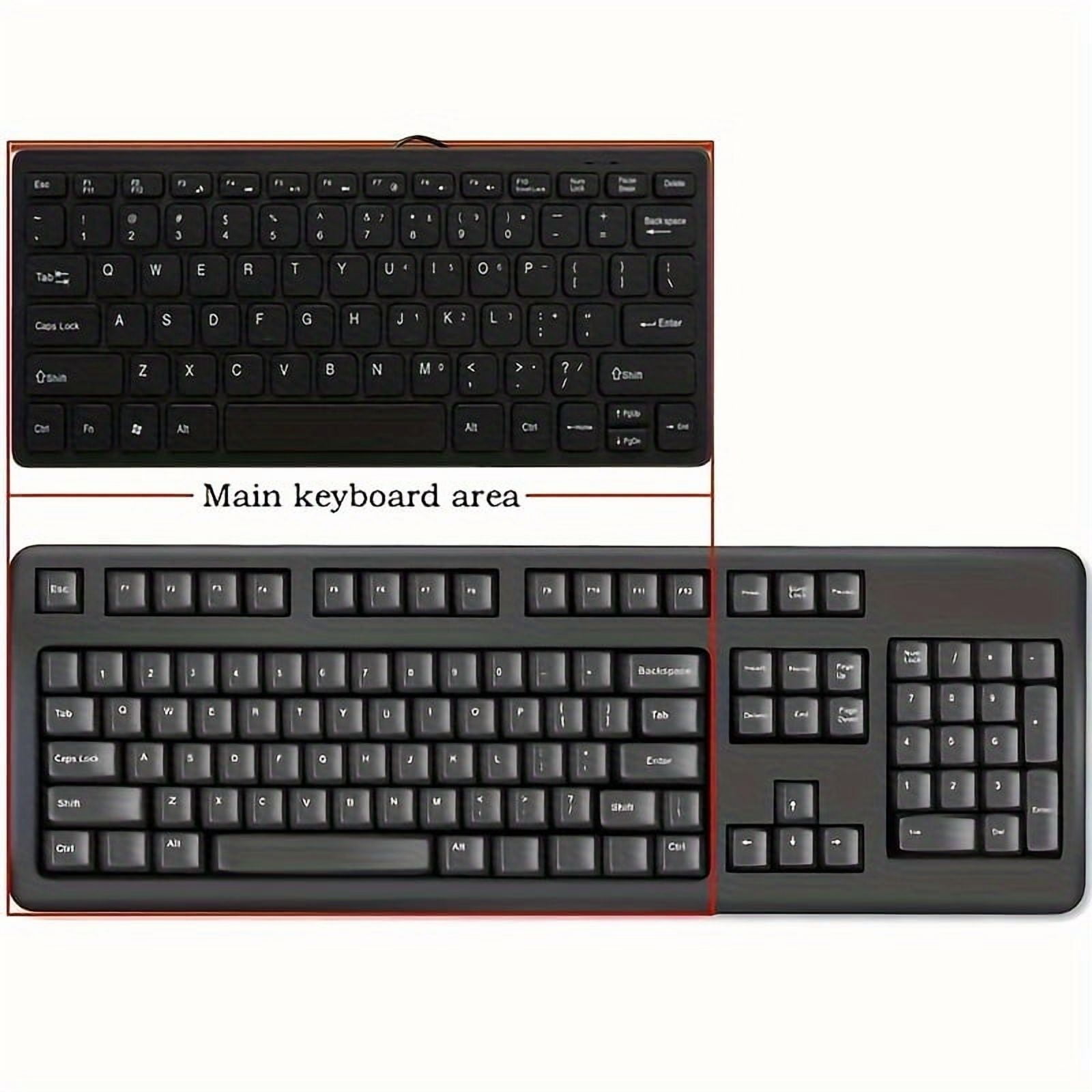 Equipped with keyboard film Ultra-Slim 78keys USB Mini Wired Keyboard ...