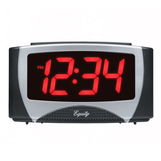 Equity 30029-USB 1.2-Inch Large LED 5V USB Alarm Clock - Walmart.com