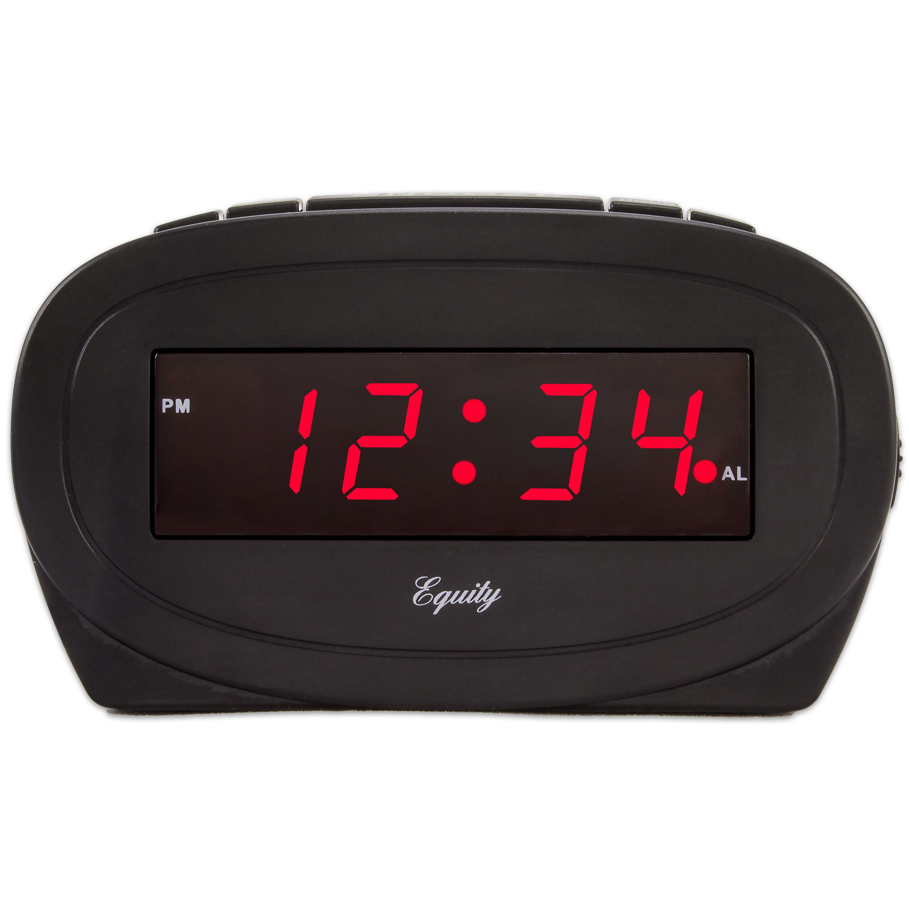 Equity 30228 Digital 0.60-inch Red LED Corded Electric Black Alarm ...