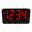 AcuRite Intelli-Time Digital Alarm Clock with Large Numbers and Loud ...