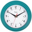 Mainstays Iridescent 12 Inch Clock in Silver - Walmart.com