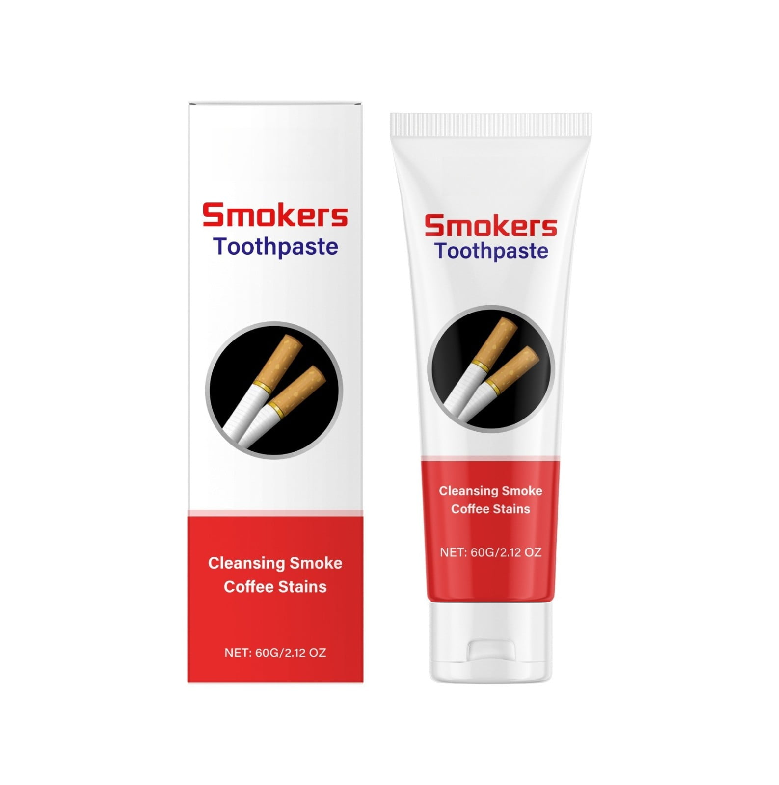 Equrtsy Smokers Toothpaste for Whitening and Stain Removal, Toothpaste ...