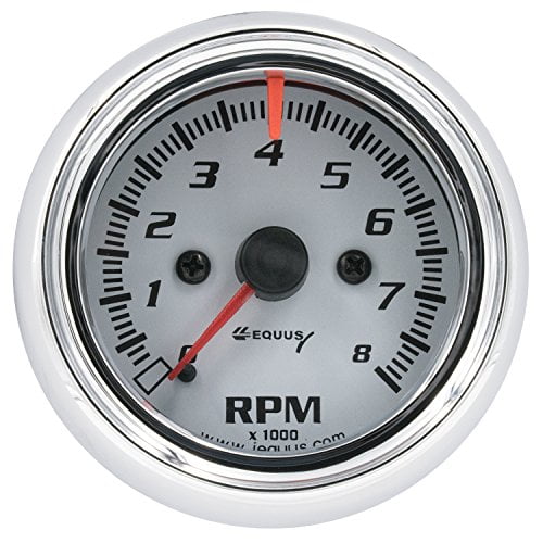 Equus 5076 2-1/2" Tachometer, White - Walmart.com