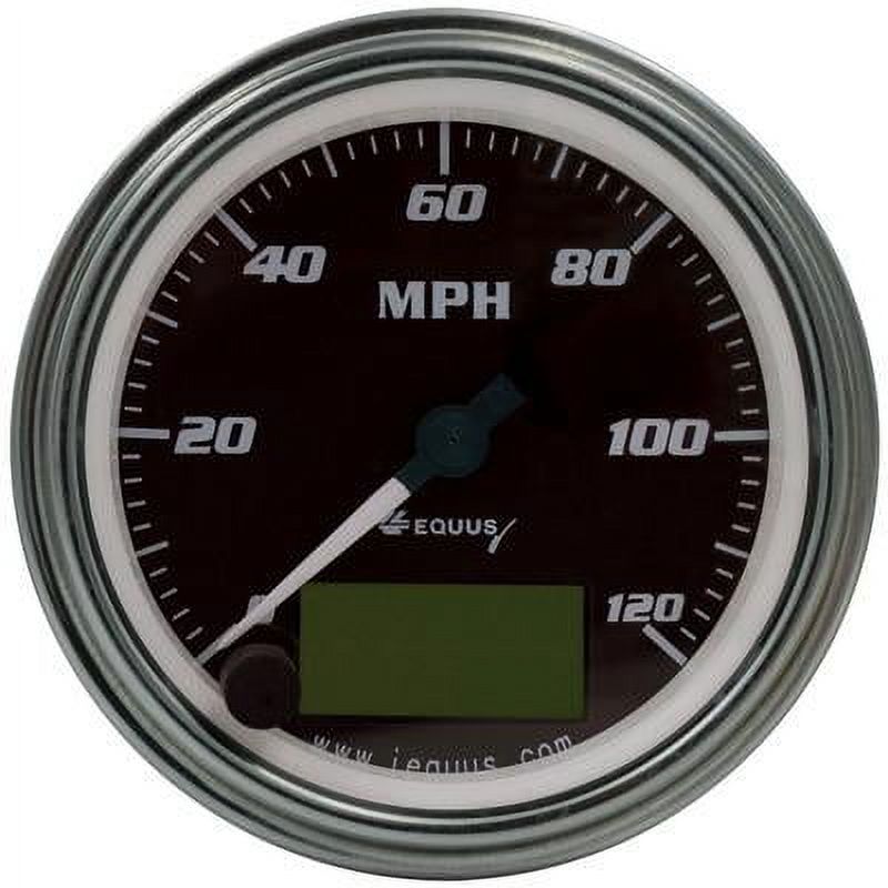 Equus E7074, 3-3/8 Dia Speedometer 0-120 Mph Chrome Elec Performance ...