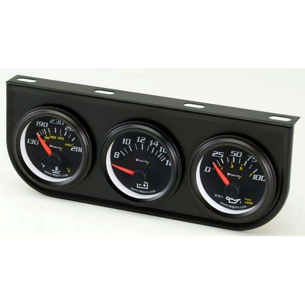 Equus Gauges 6200 6000 Series Gauge Oil Pressure/ Voltmeter/ Water ...