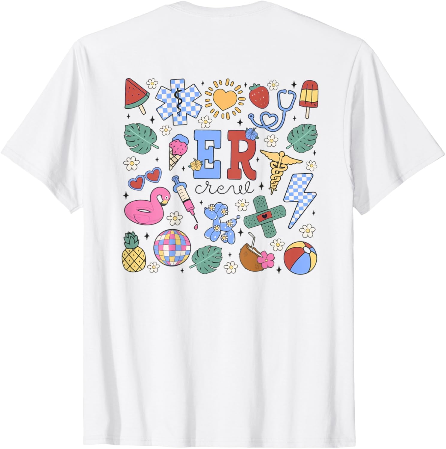 Er Summer Emergency Department Work Emergency Nurse Emt T-Shirt Unisex ...