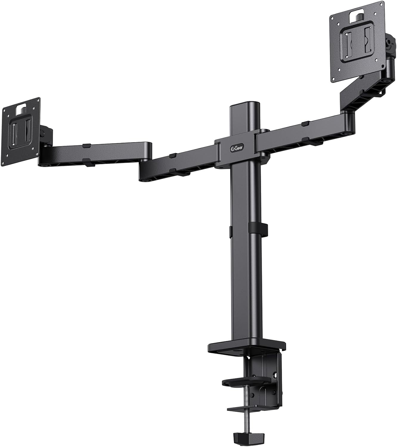 ErGear Dual Monitor Desk Mount, Upgraded Dual Screen Monitor Mount ...