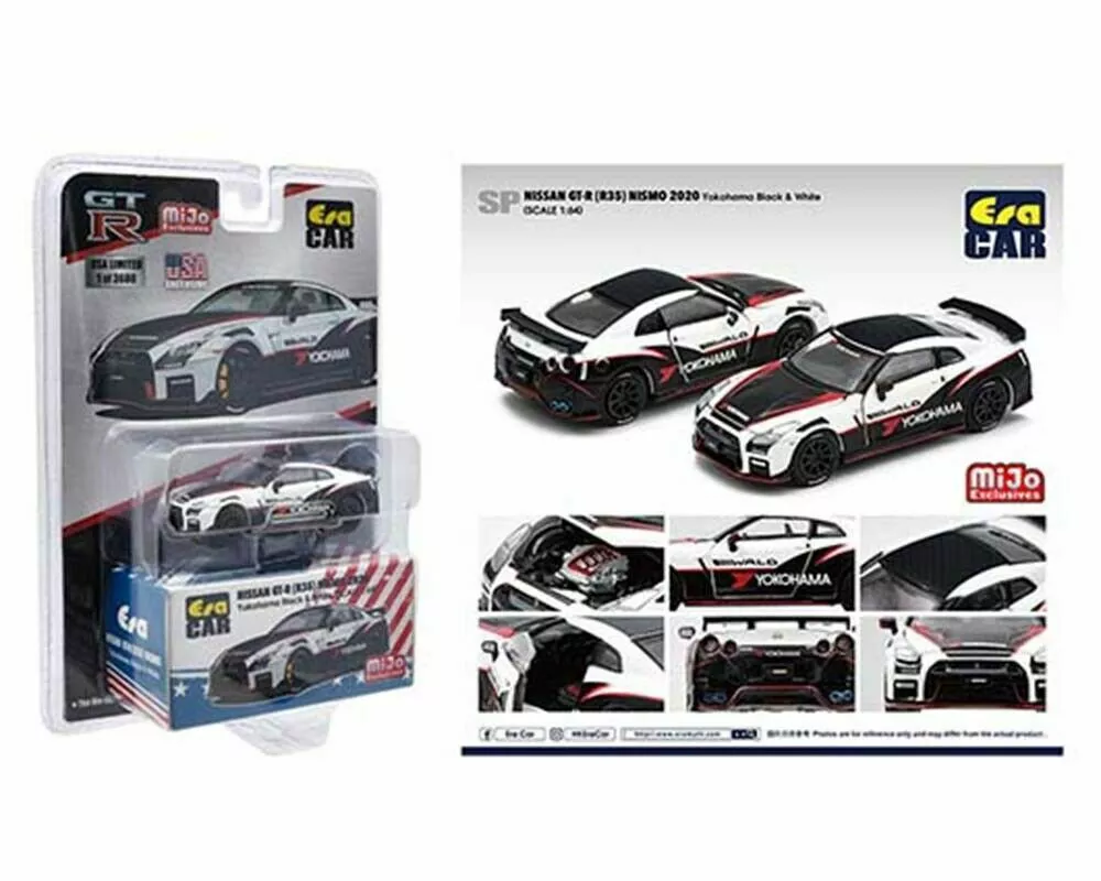 Era Car 1/64 2020 Nissan GT-R R35 Nismo Yokohama w/Open Doors & Hood ...
