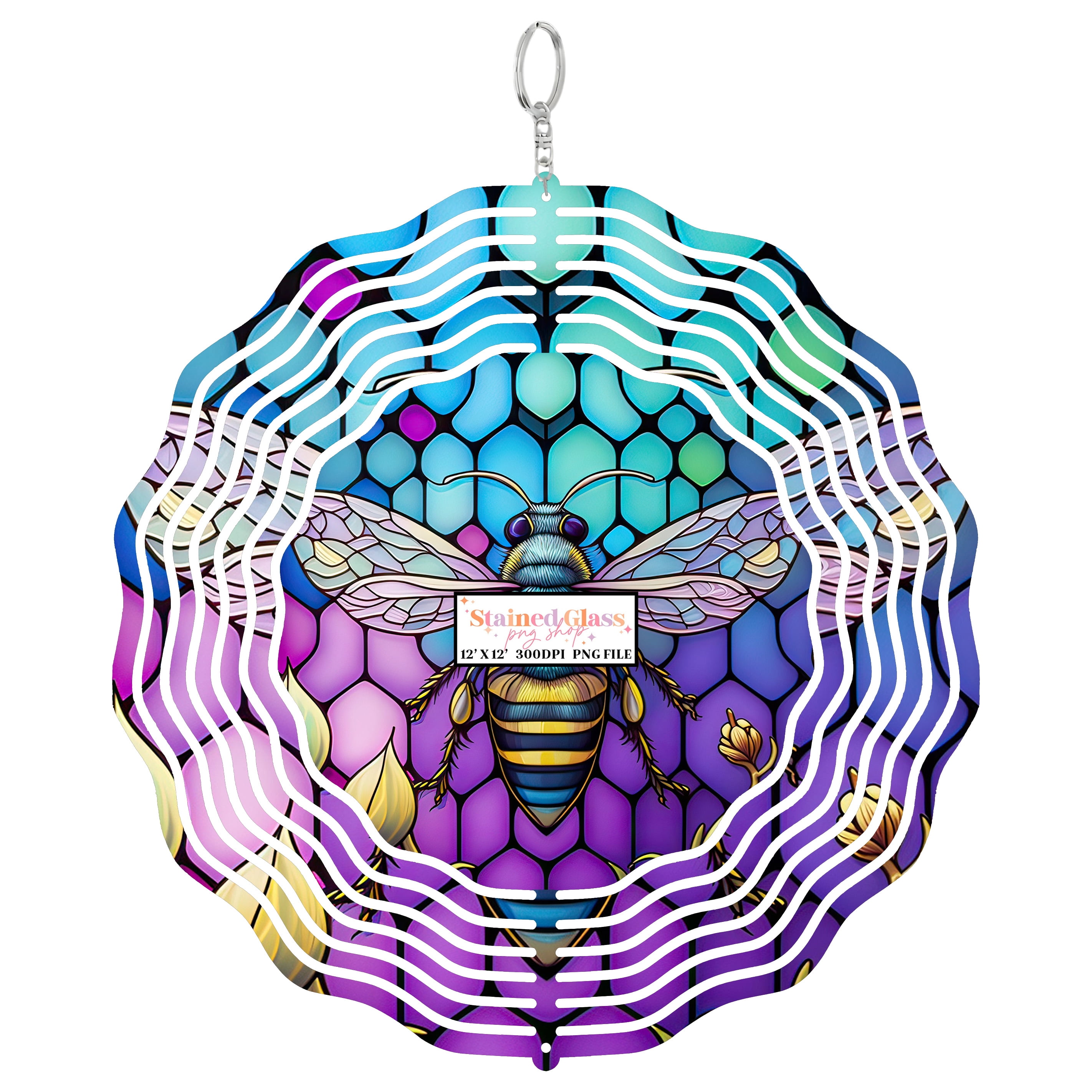 Era Gift Bee Sun Catcher 3D Wind Spinner, Stainless Steel Kinetic Art ...