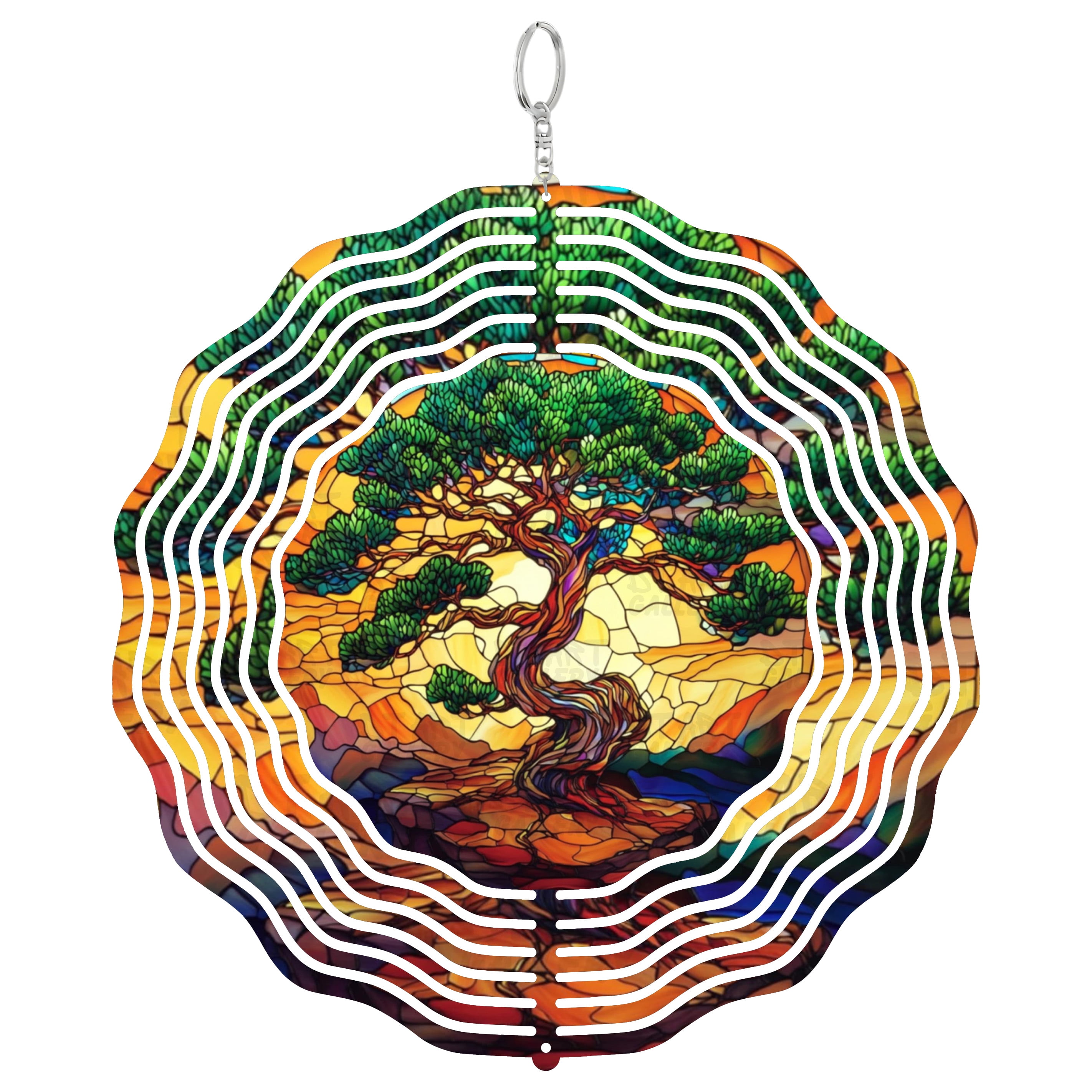 Era Gift Bonsai Tree Wind Spinner, Japanese Zen 3D Kinetic Art ...