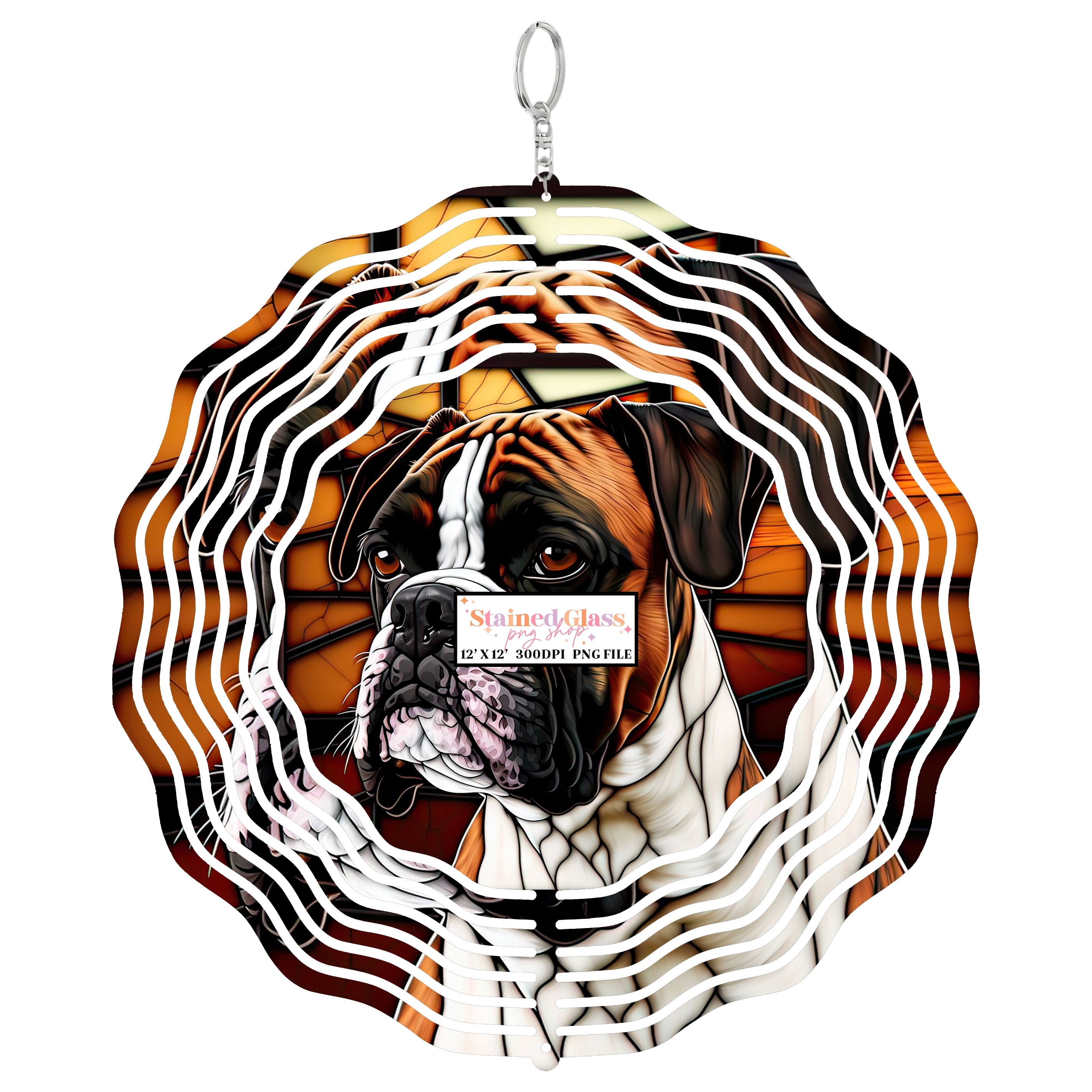 Era Gift Boxer Sun Catcher 3D Wind Spinner, Stainless Steel Kinetic Art ...