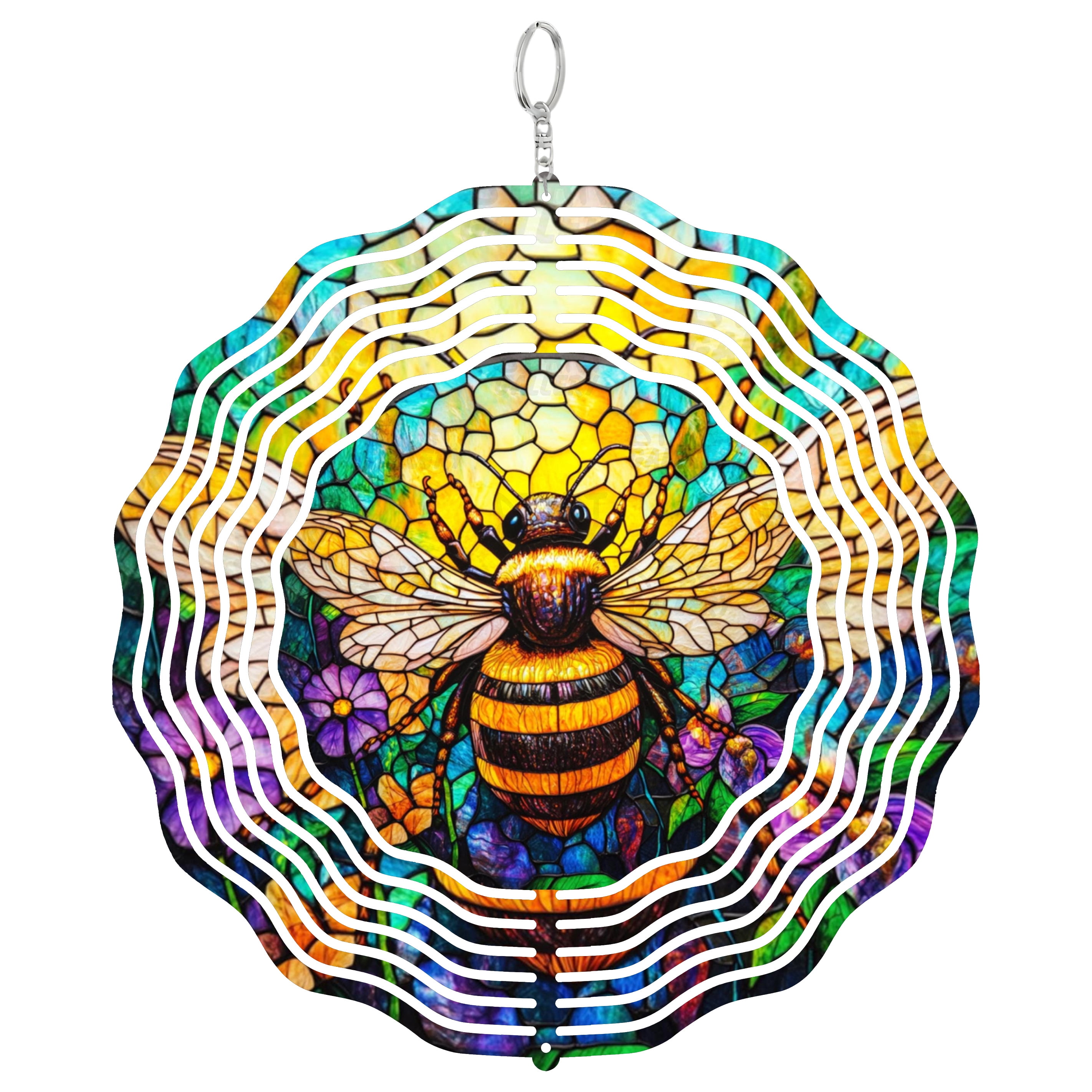 Era Gift Bumble Bee Wind Spinner, Insect Nature 3D Kinetic Art, Garden ...