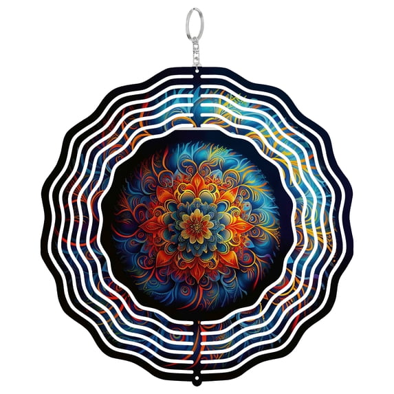 Era Gift Calming Mandala Peace Sun Catcher 3D Wind Spinner, Stainless ...