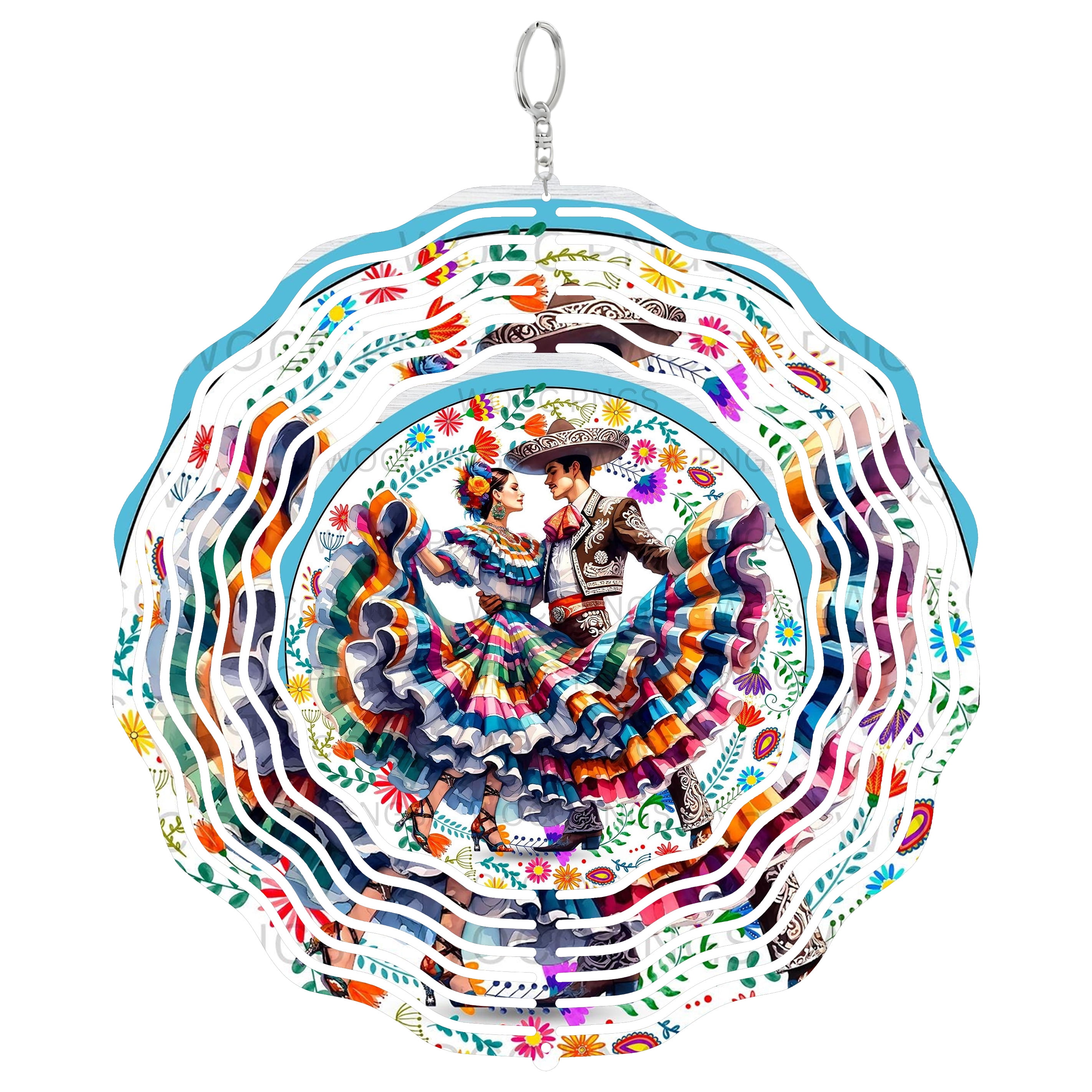 Era Gift Cinco De Mayo Dancers Sun Catcher 3D Wind Spinner, Stainless ...