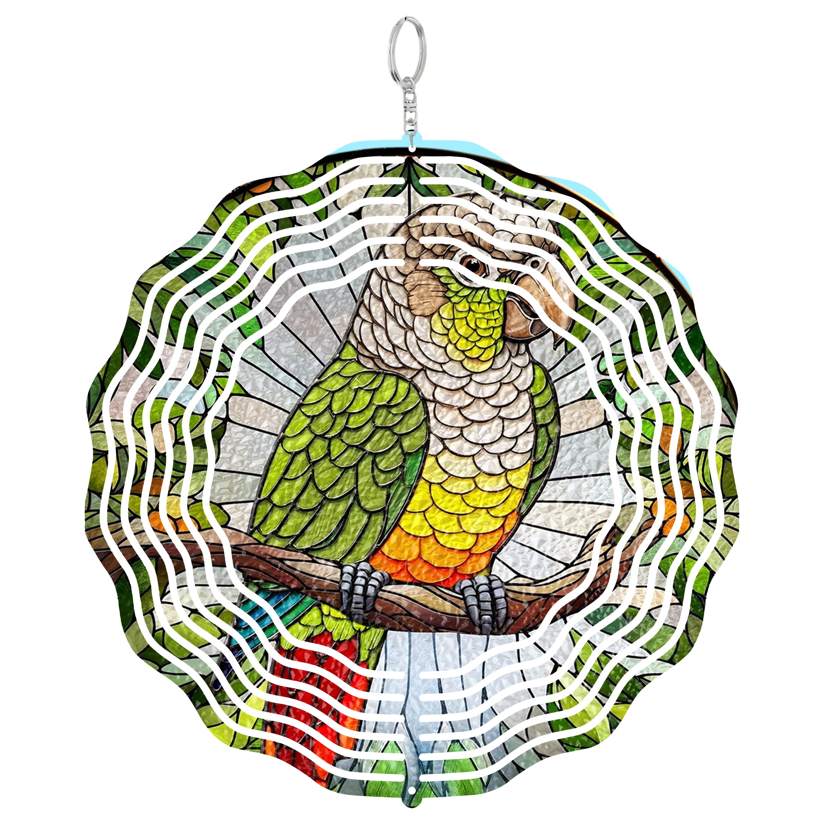 Era Gift Conure Bird Sun Catcher, 3D Wind Spinner Style UV Printed ...