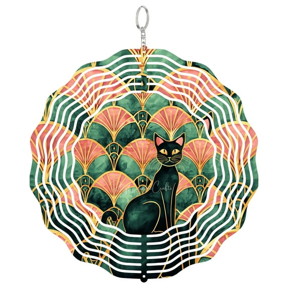 Era Gift Cute Kitten Wind Spinner, Pet Cat Lover 3D Kinetic Art ...