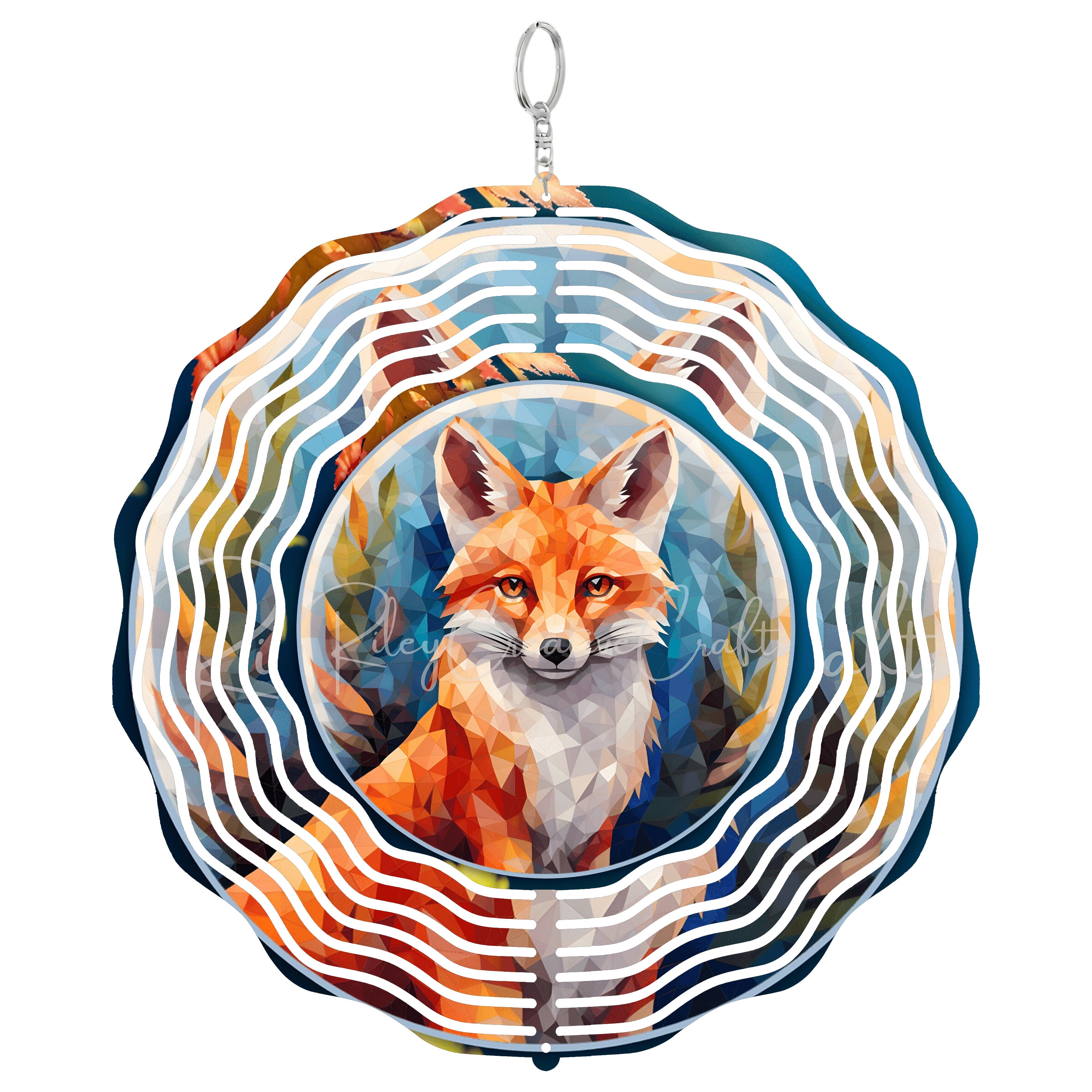 Era Gift Fall Woodland Fox Wind Spinner, Autumn Nature 3D Kinetic Art ...
