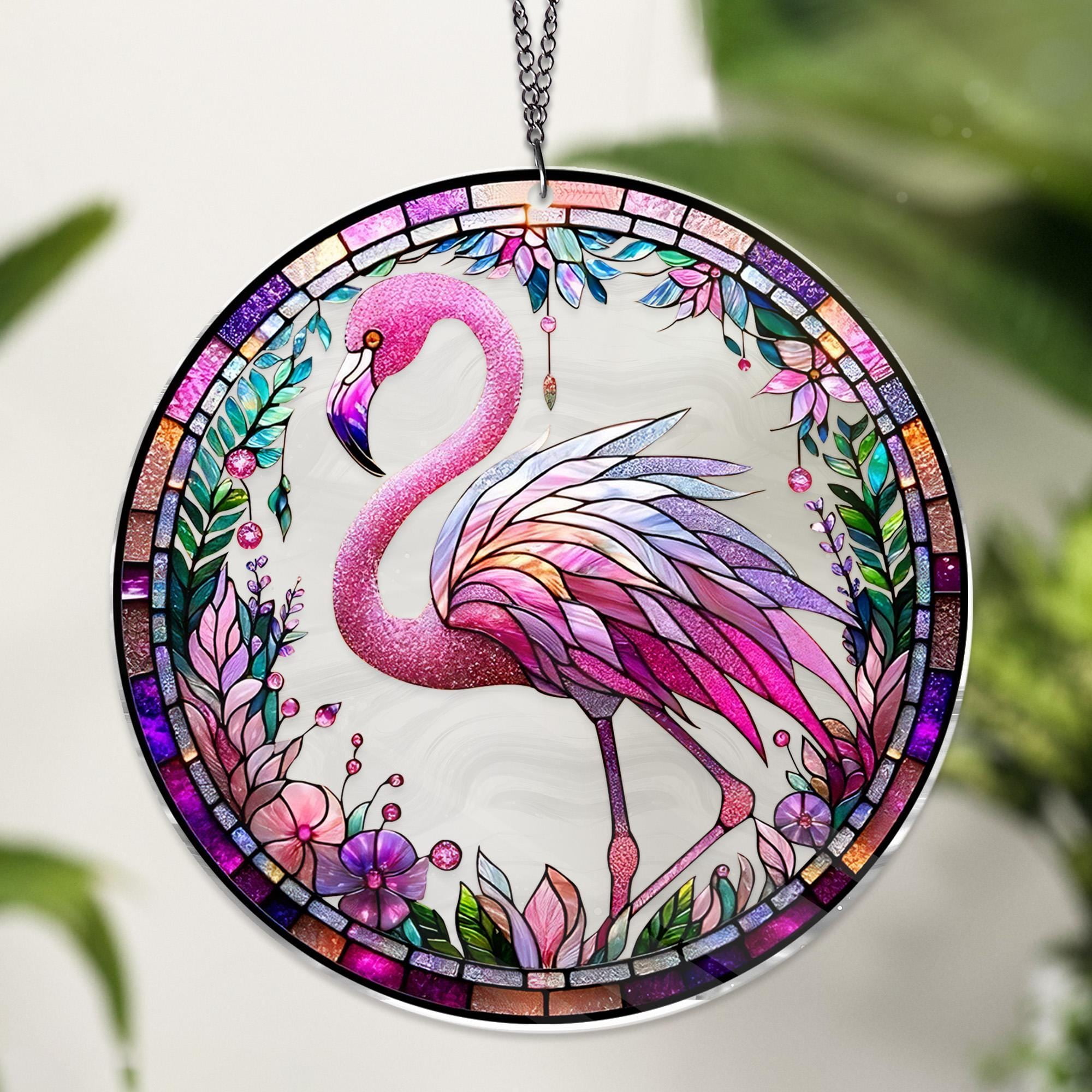Era Gift Flamingo ACRYLIC Window Hanging EFFECT Bird ACRYLIC Window ...