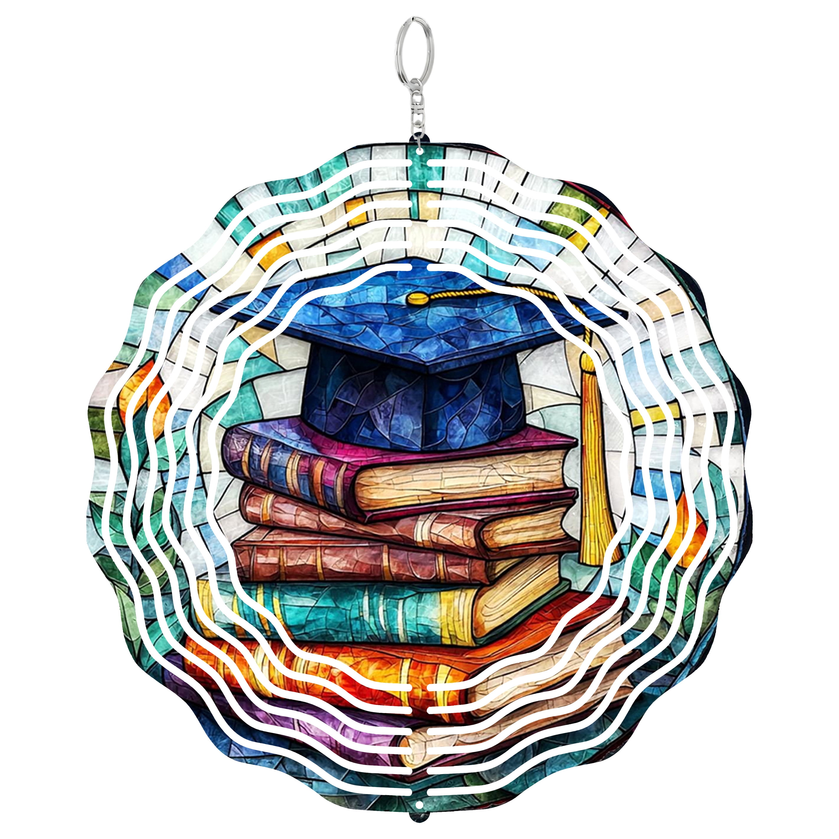 Era Gift Graduation Cap 2025 Sun Catcher, 3D Wind Spinner Style UV ...