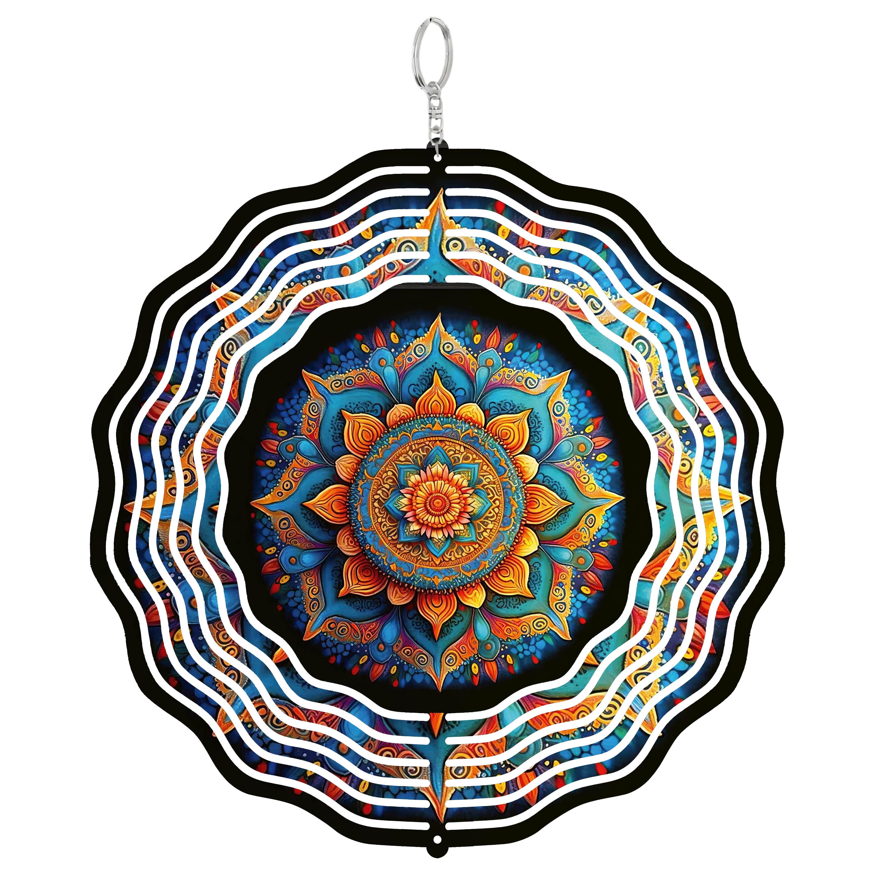 Era Gift Growth Mandala Nature Sun Catcher 3D Wind Spinner, Stainless ...