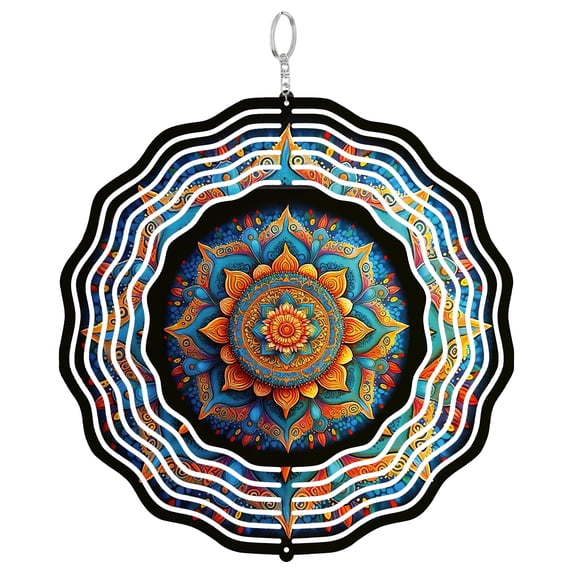Era Gift Growth Mandala Nature Sun Catcher 3D Wind Spinner, Stainless ...