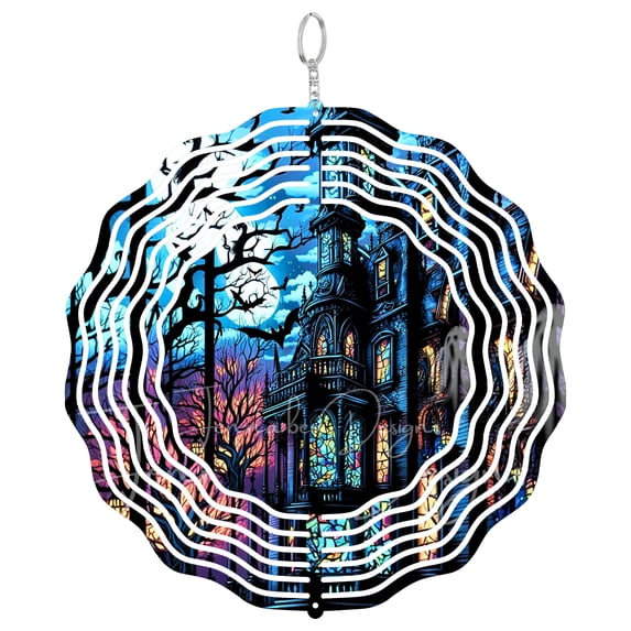 Era Gift Halloween Art Sun Catcher 3D Wind Spinner, Stainless Steel ...