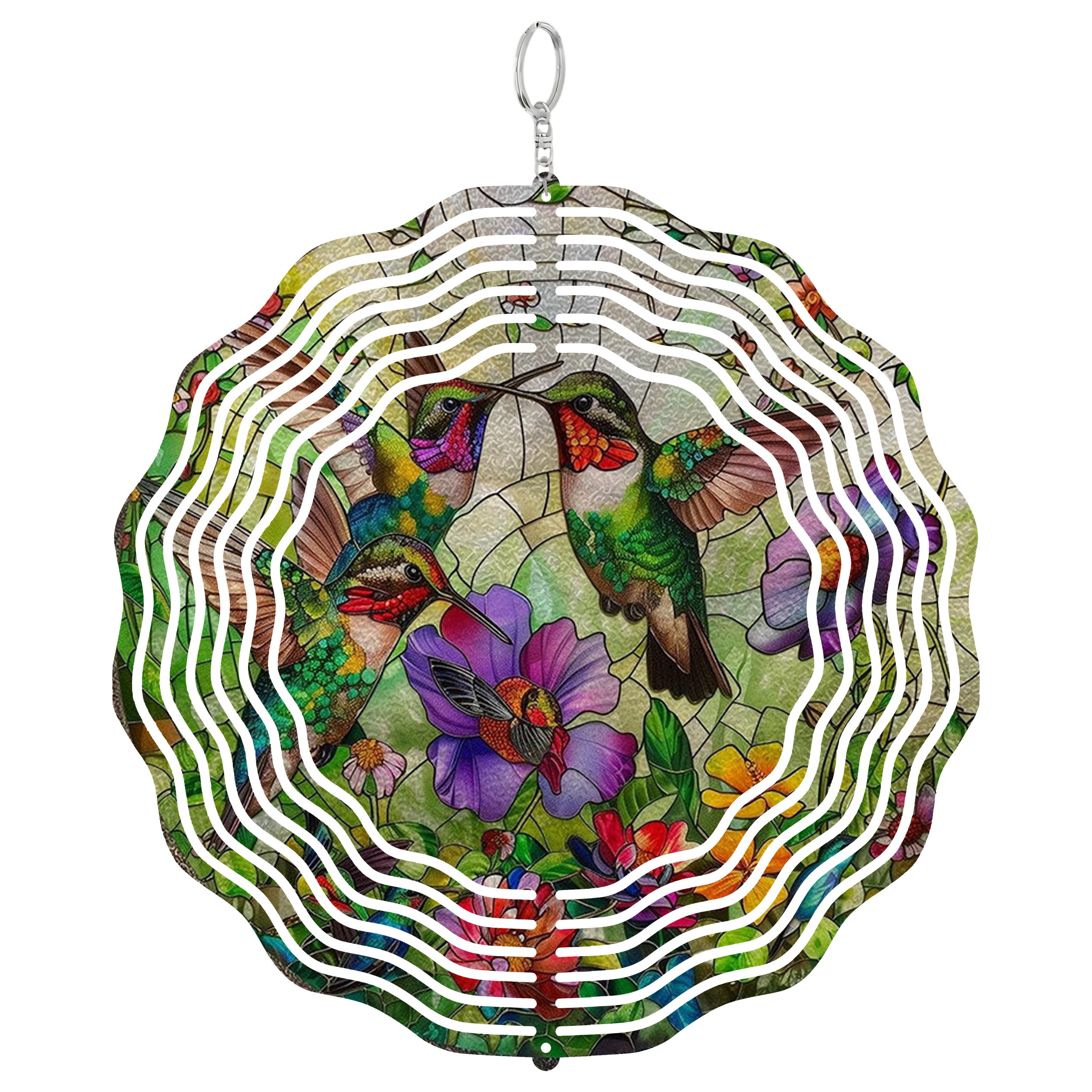 Era Gift Hummingbird Painted Sun Catcher, 3D Wind Spinner Style UV ...