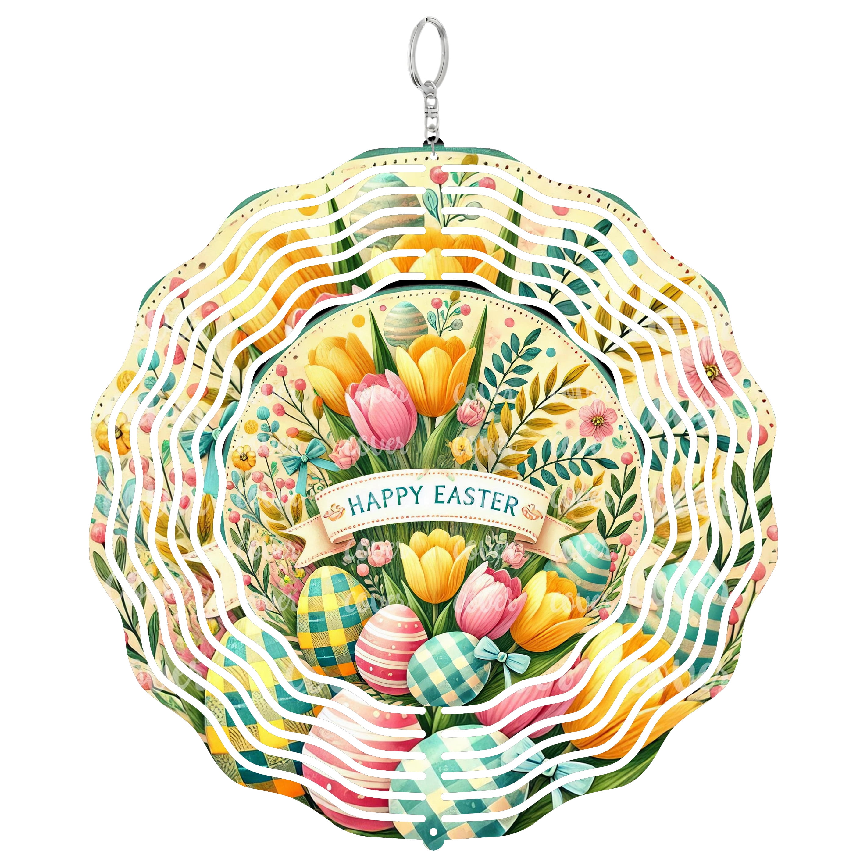 Era Gift Joyful Easter Bunny Wind Spinner, Spring Celebration 3D ...