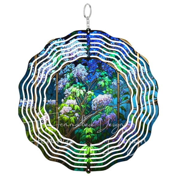 Era Gift Lilacs Flowers Sun Catcher 3D Wind Spinner, Stainless Steel ...