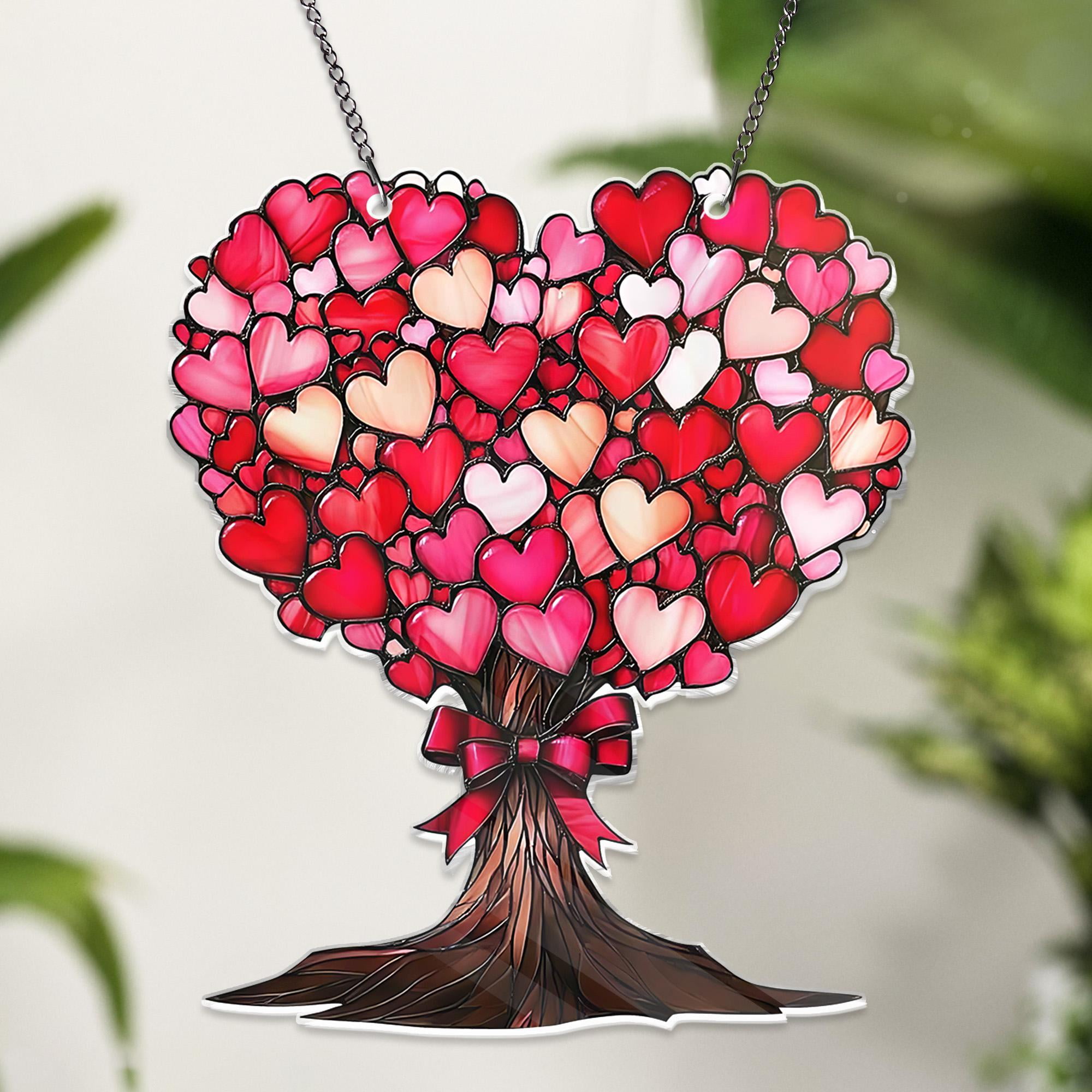 Era Gift Love Tree ACRYLIC Window Hanging Heart Tree ACRYLIC Tree of ...