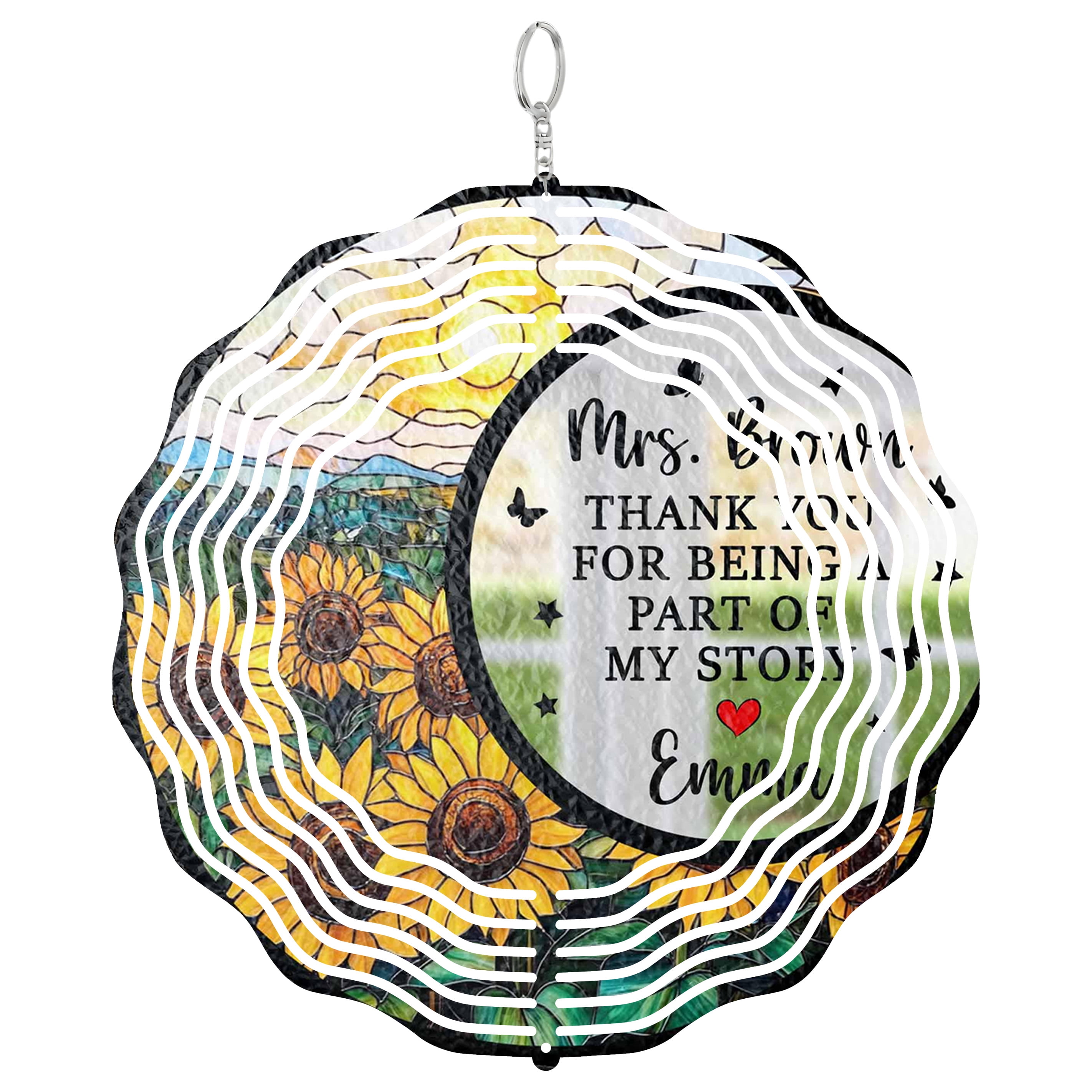 Era Gift Mothman Cryptid Wind Chime, Gothic 3D Wind Spinner Style UV ...