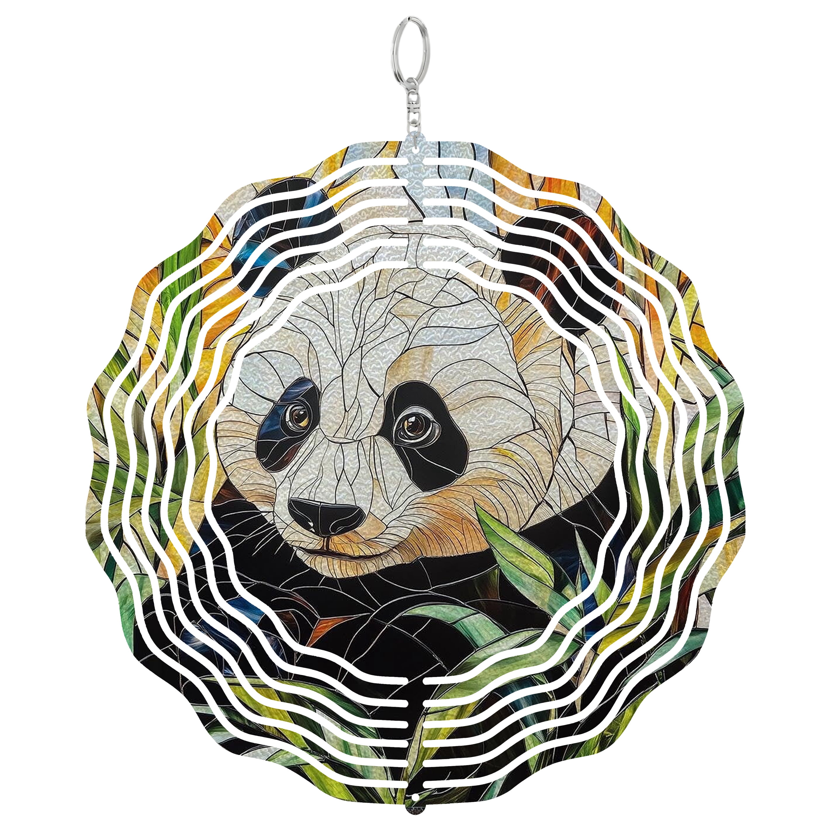 Era Gift Panda Bear Sun Catcher, 3D Wind Spinner Style UV Printed Zoo ...