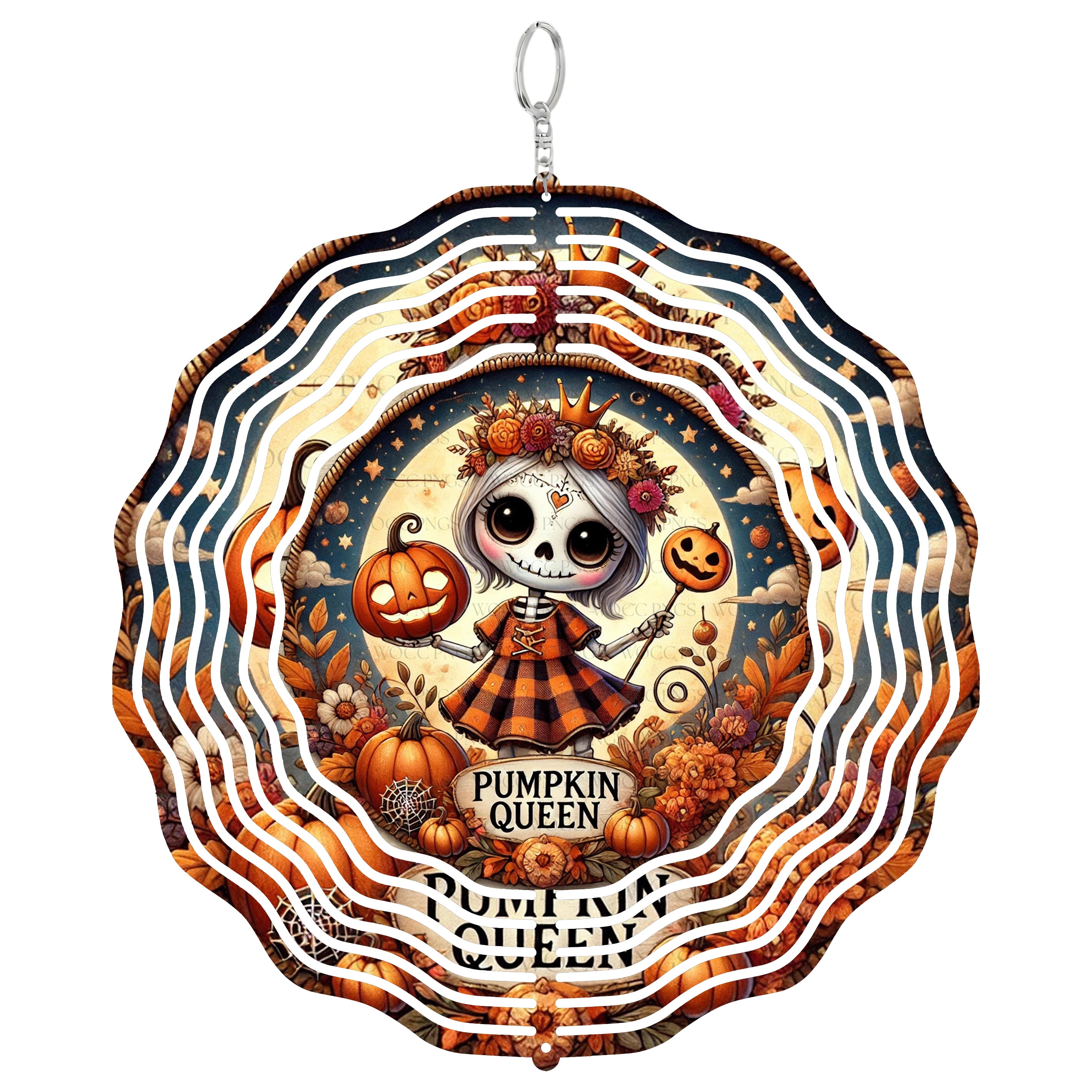 Era Gift Pumpkin Queen Witch Sun Catcher 3D Wind Spinner, Stainless ...