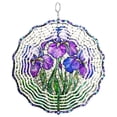 Era Gift Purple Irises Birth Flower Wind Chime, 3D Wind Spinner Style ...